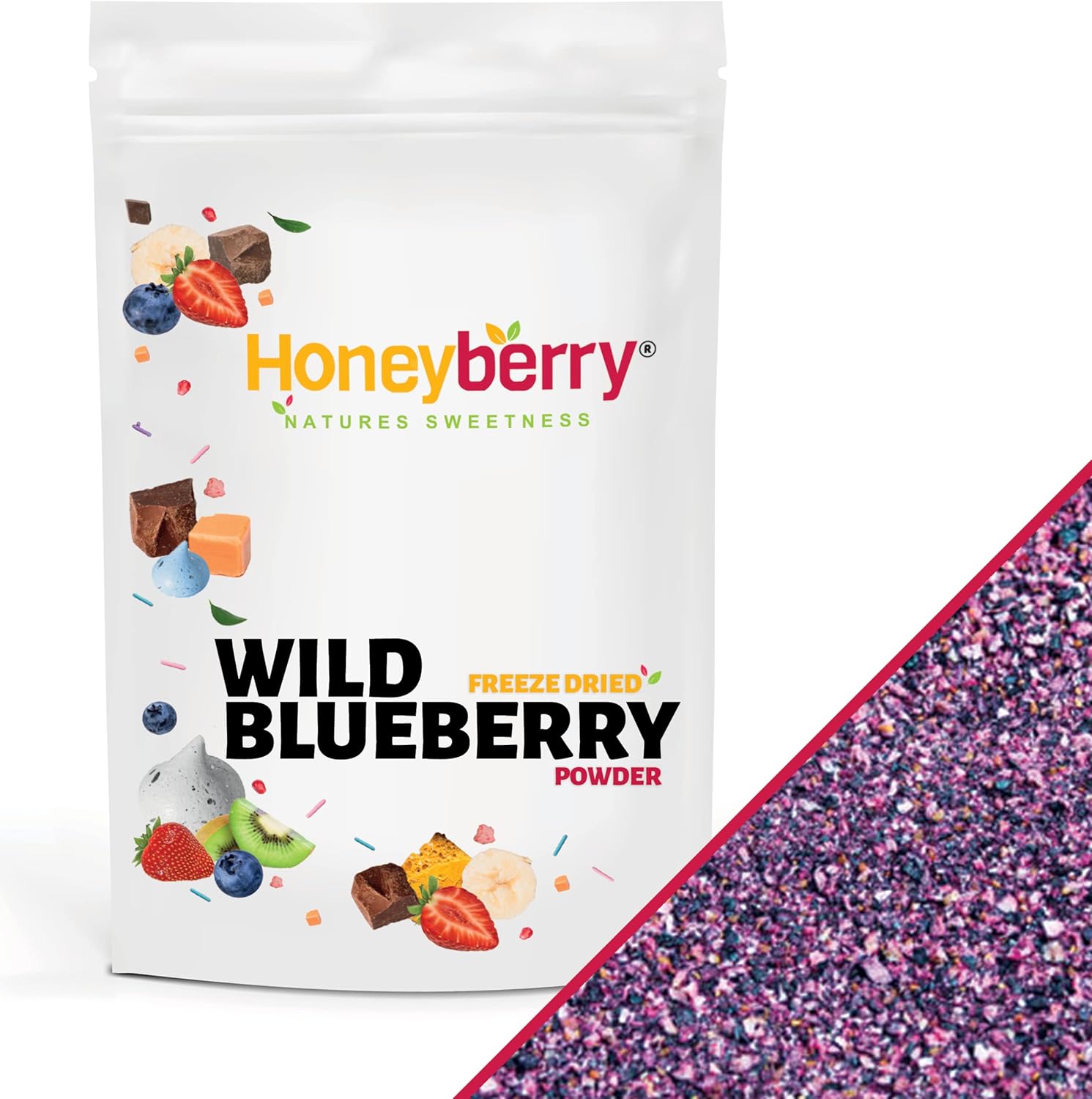 Freeze Dried Wild Blueberry Powder 500g - No Added Sugar, Vegan ...