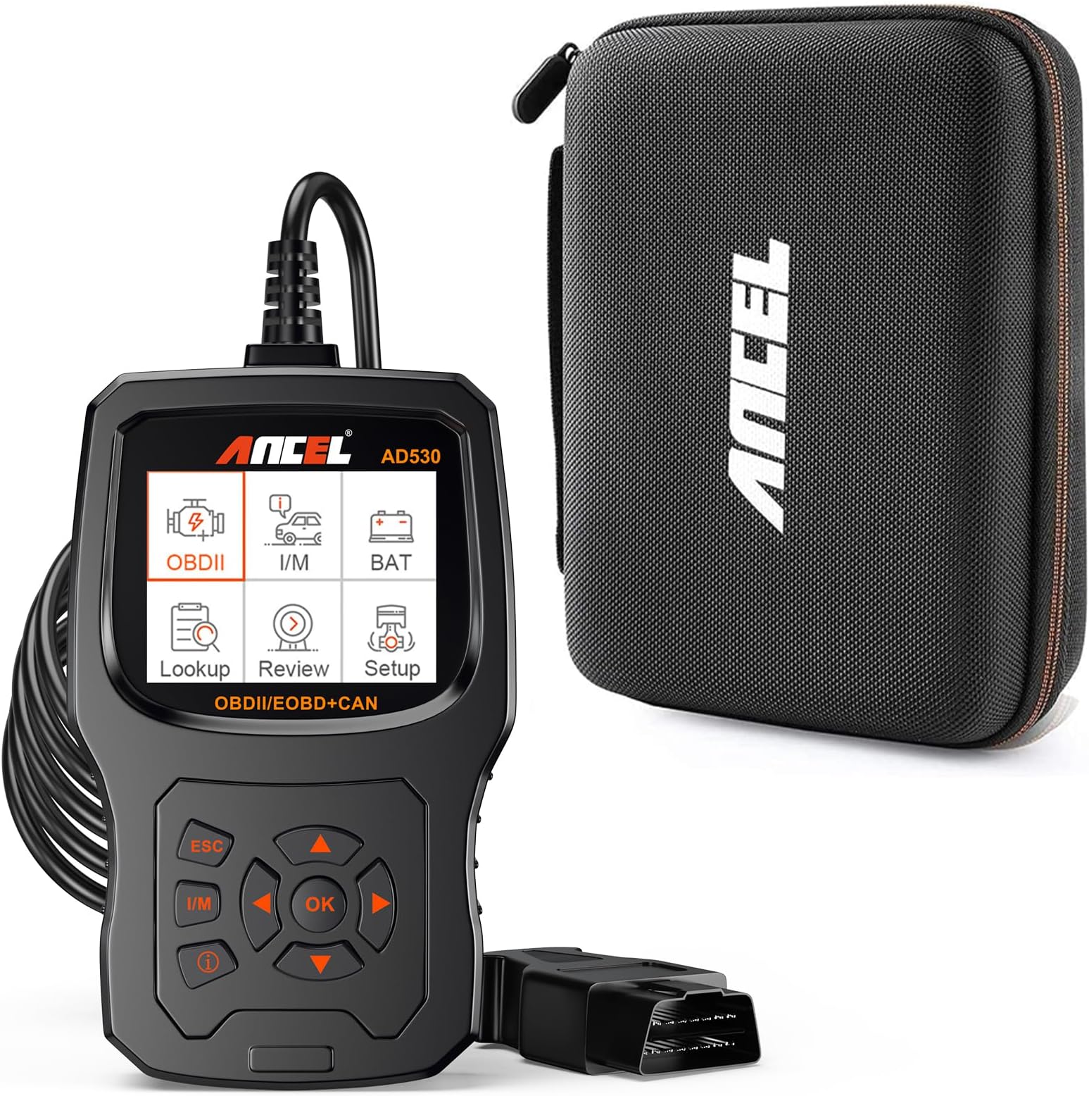 Amazon.com: ANCEL AD530 Vehicle OBD2 Scanner with ANCEL Protective Case ...