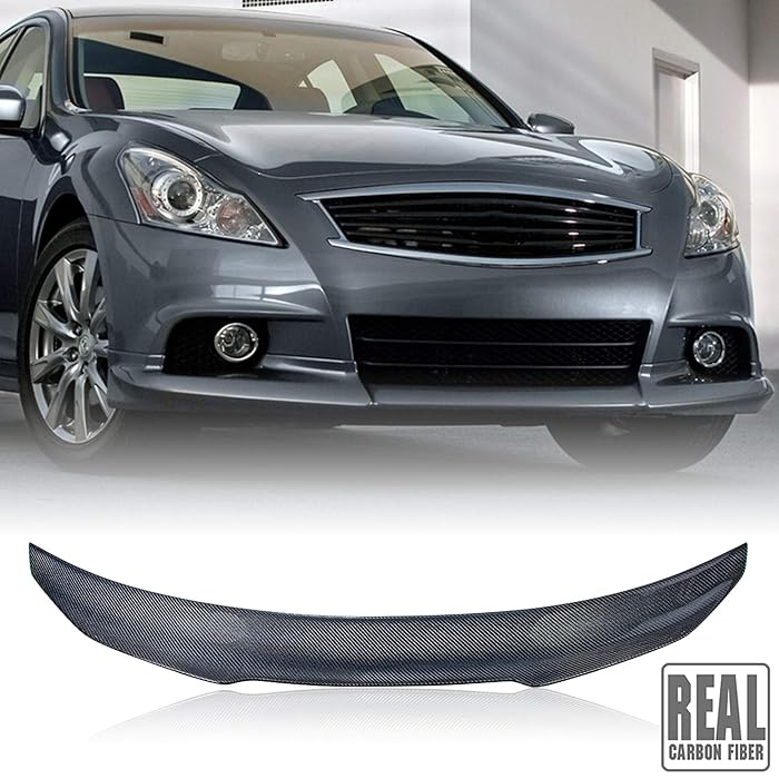 Buy Rolling Gears Real Carbon Fiber Trunk Spoiler Wing Compatible with ...
