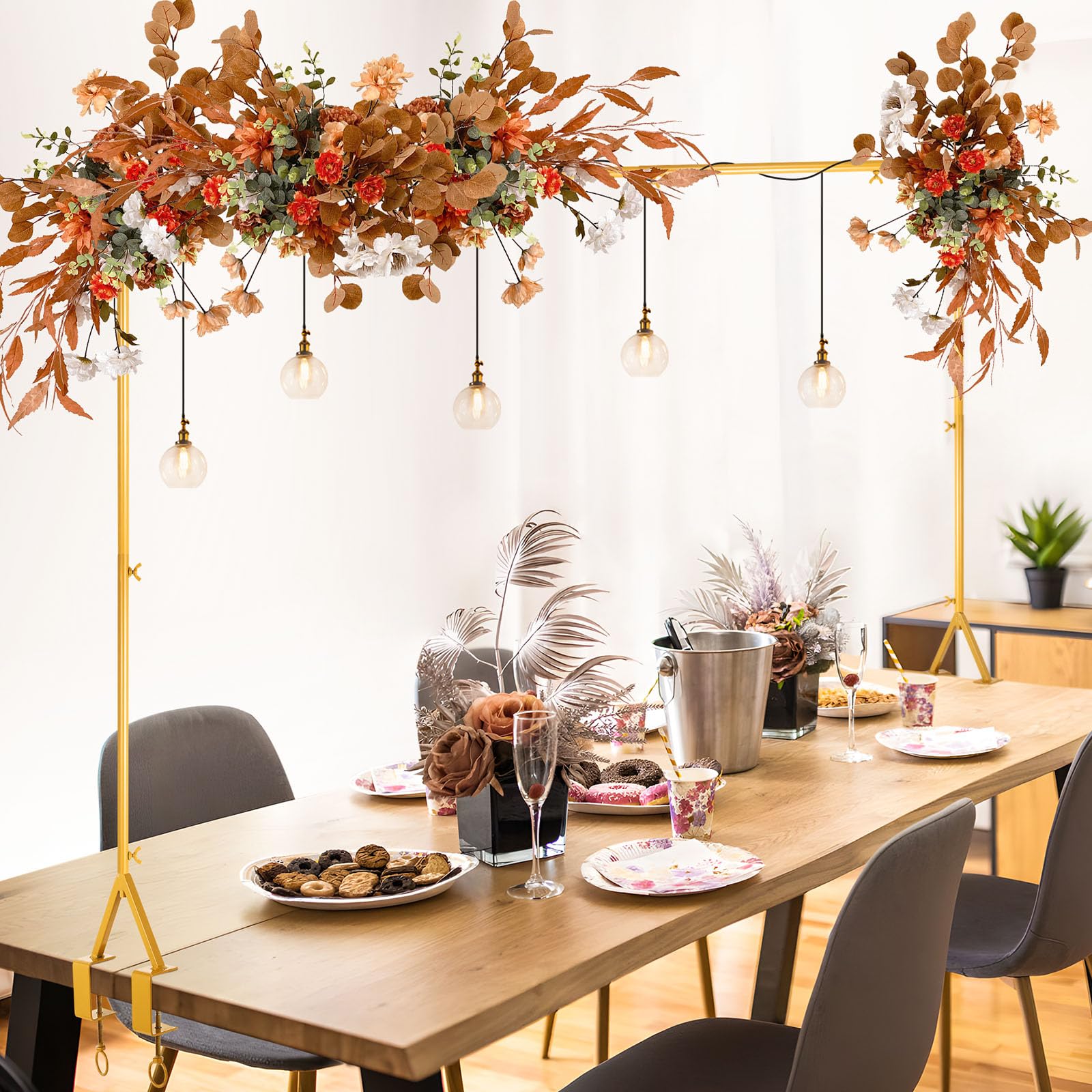 Amazon.com : Adjustable Over The Table Rod Stand with Clamps - 22"-43 ...