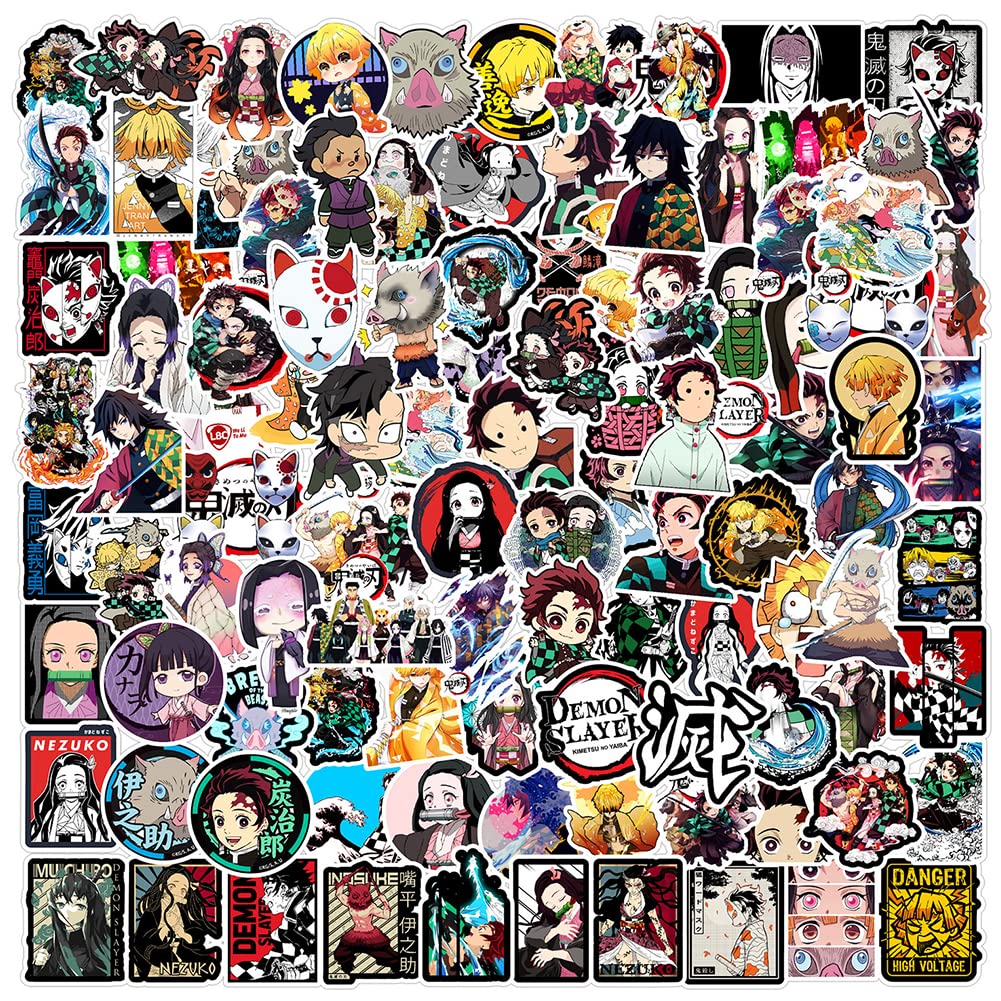 Hilloly Demon Slayer Stickers 100 Pieces Demon Slayer Stickers Demon ...