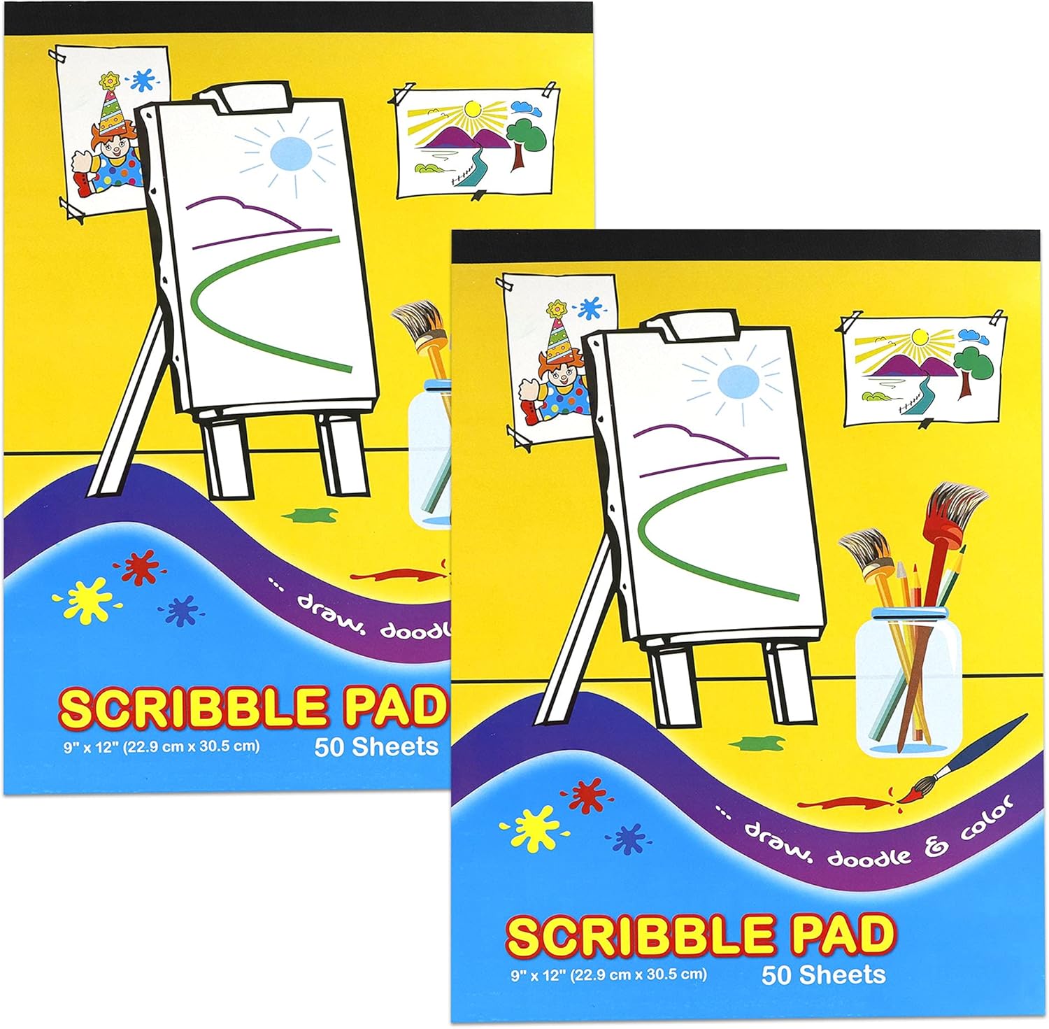 Amazon.com: Emraw Scribble Pad Doodle Pad Perfect for Kids Toddler ...