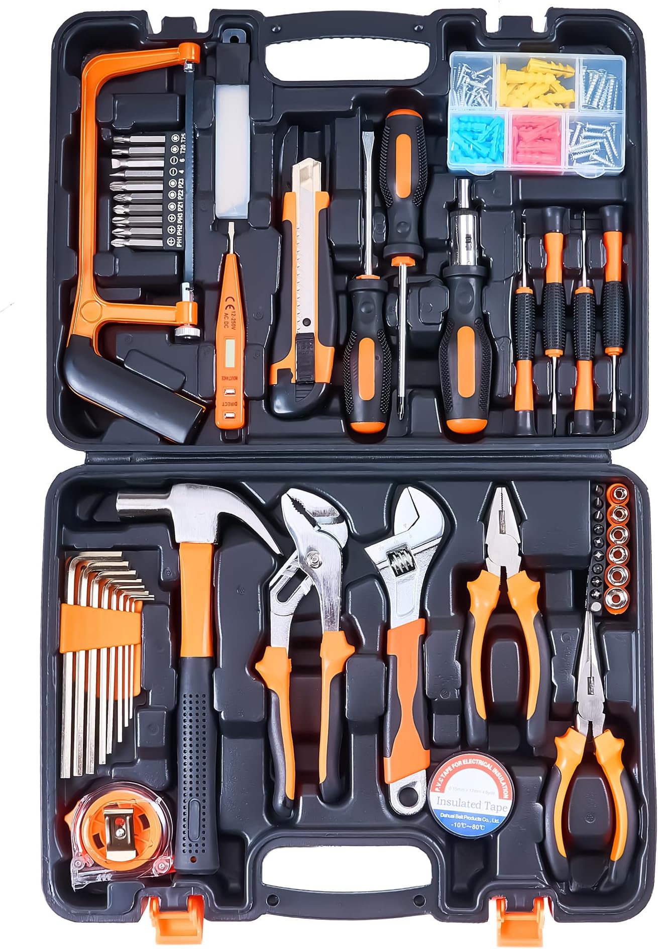160-Piece Tool Set, General Household Hand Tool Kit, Auto Repair Tool ...