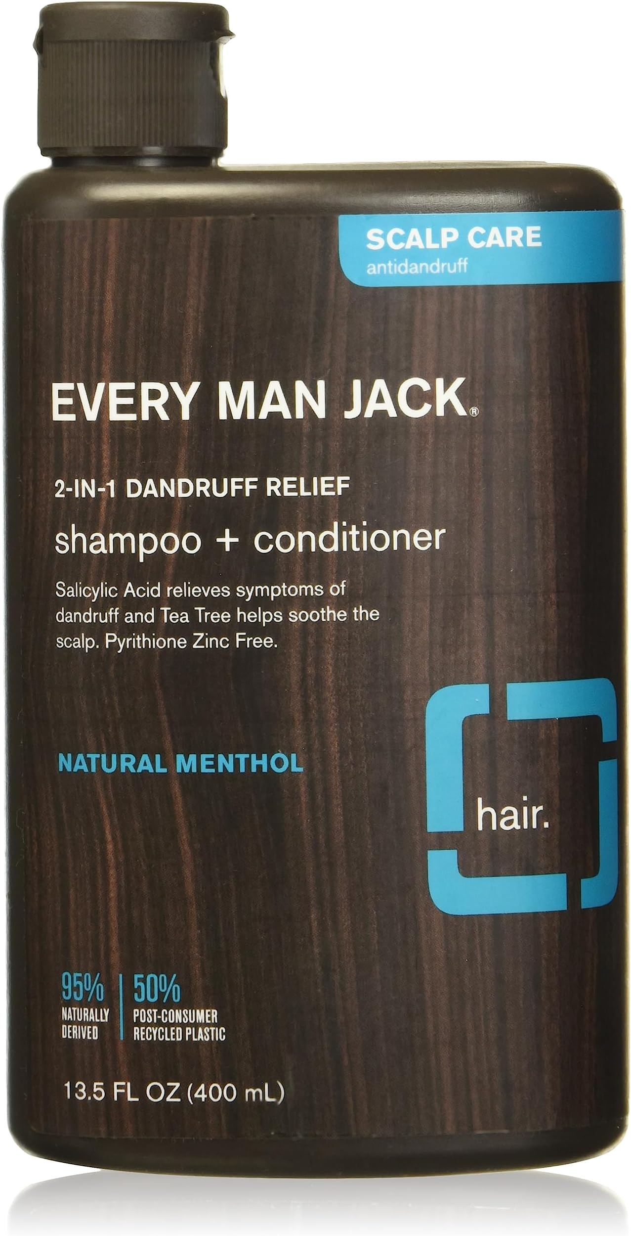 Amazon.com : EVERY MAN JACK Scalp Relief Shampoo + Conditioner, 13.5 FZ ...