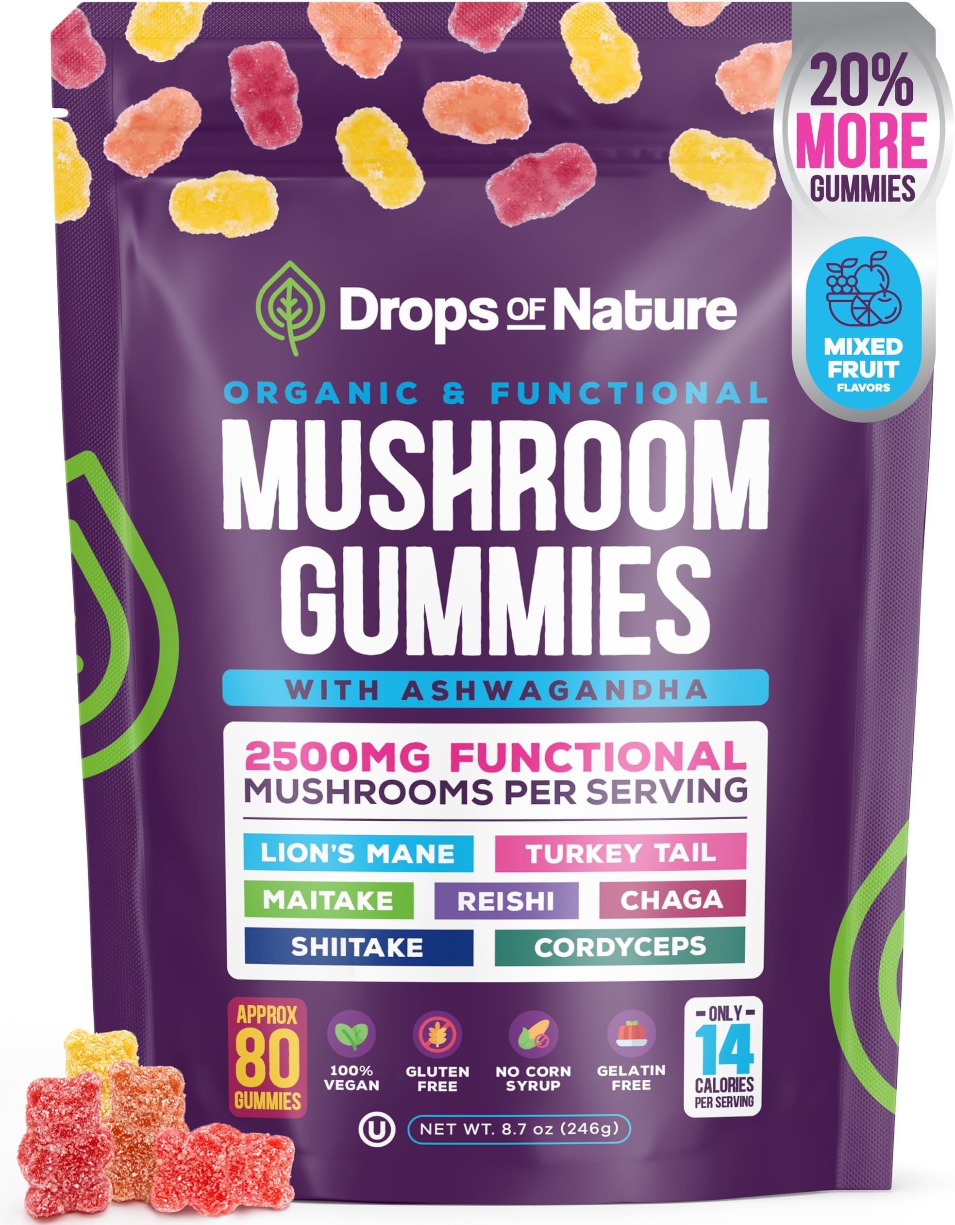 Amazon.com: SKY NUTRITION Mushroom Gummies - 10-in-1 Advanced Complex w ...