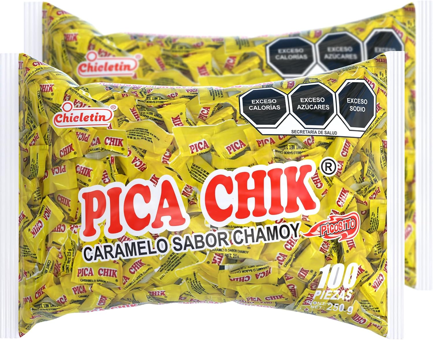 PicaChik | 2 Pack | Caramelo Sabor Chamoy | Picosito | Dulce Picoso ...