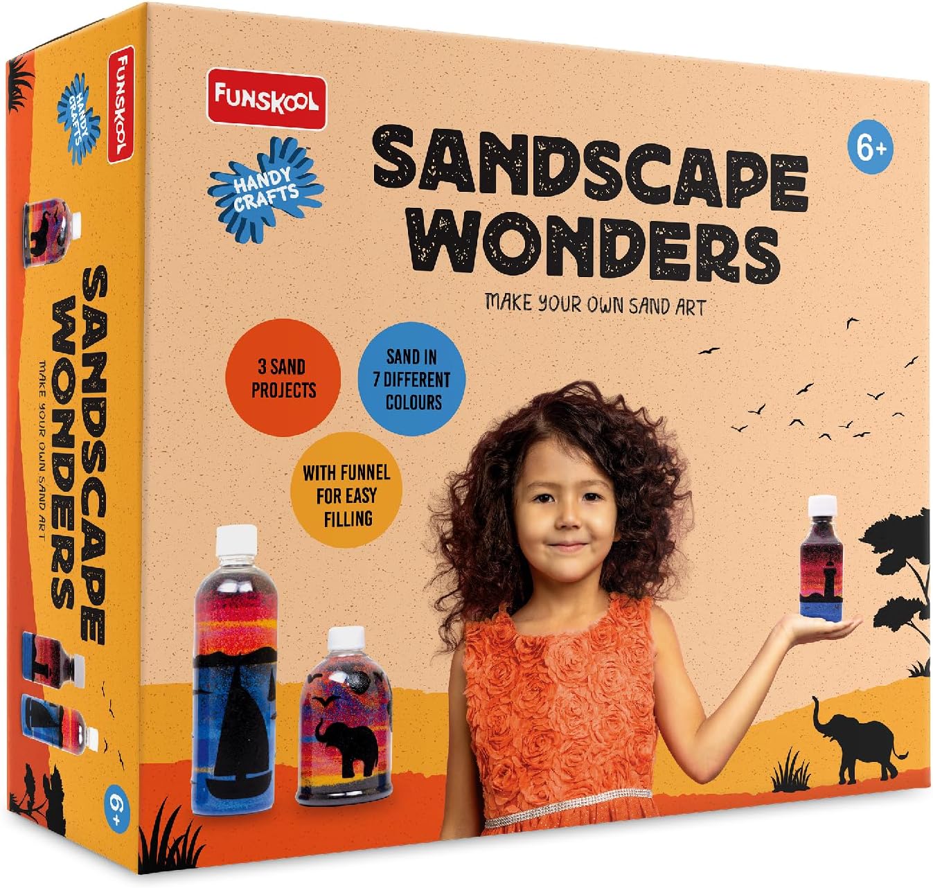 Funskool Handycrafts Sandscape Wonders, Sand Art, Create Sand Sceneries ...