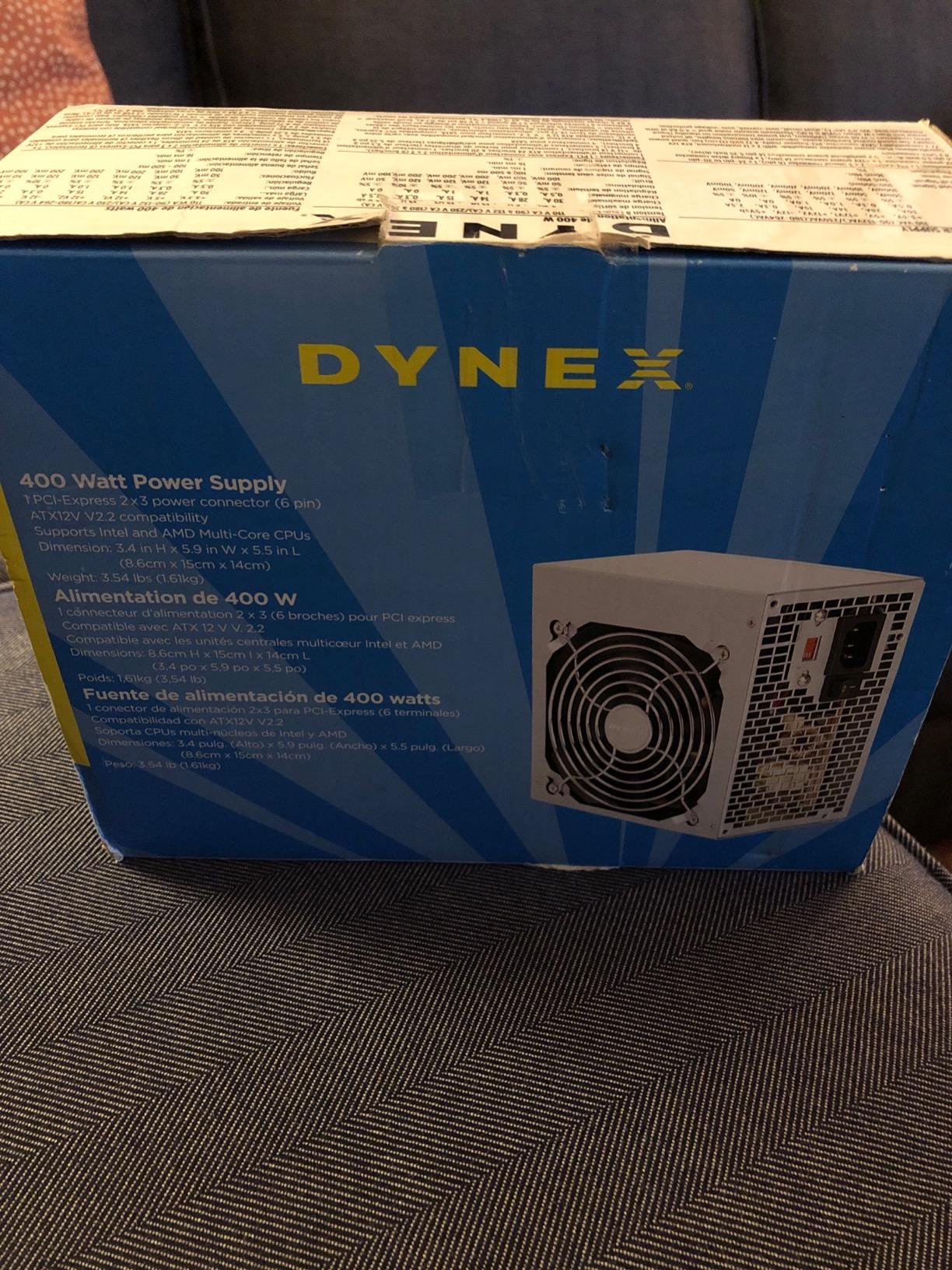 Amazon.com: Dynex DX-400WPS 400 Watt ATX PCIe SATA PC Power Supply ...