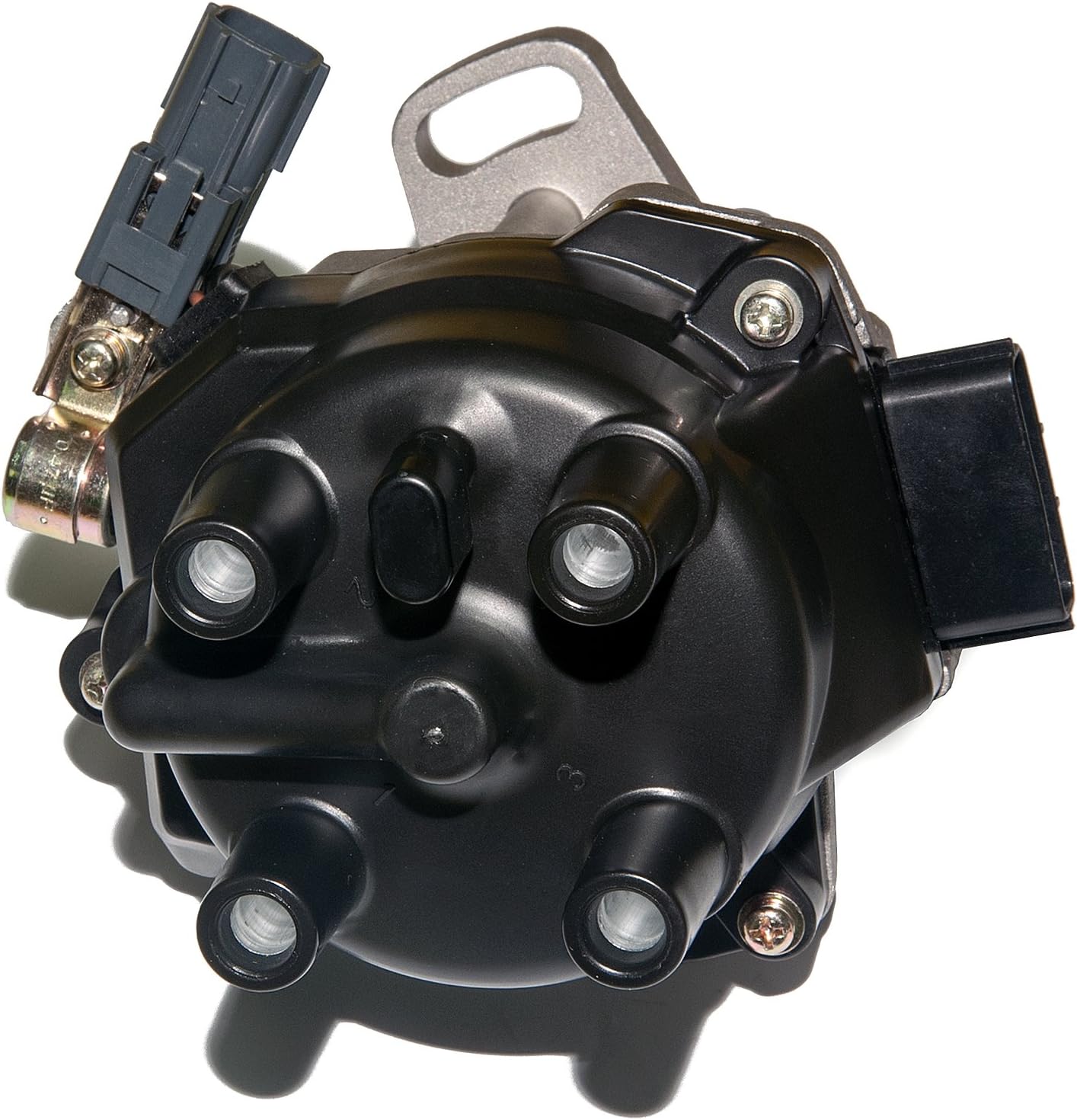 MAS Distribuidor de encendido con tapa y rotor compatible con Nissan ...