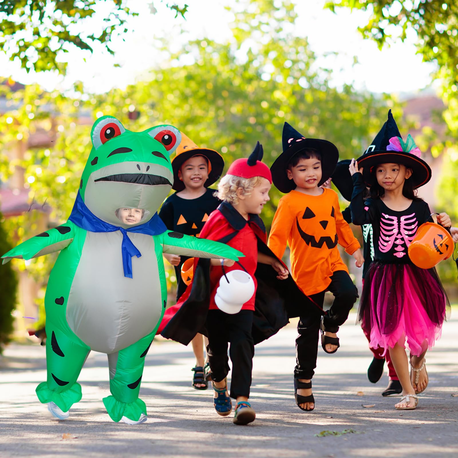 Snapklik.com : Inflatable Frog Costume For Kids Halloween Cute Animal ...