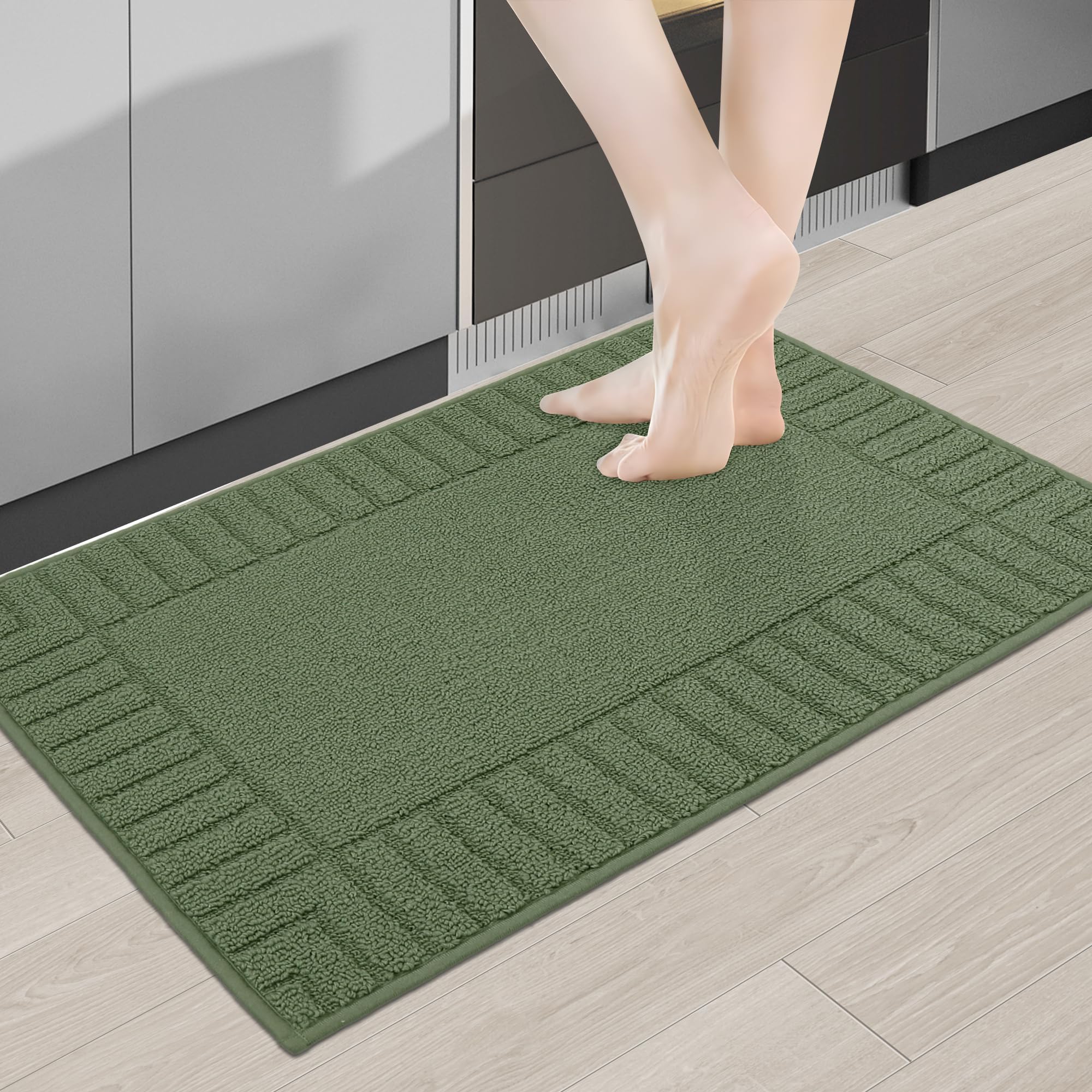 Amazon.com: DOMUSTEX Machine Washable Kitchen Rug 24" x 36", Non Slip ...