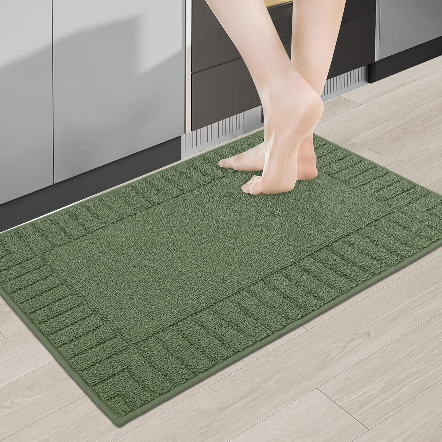 Amazon.com: BEQHAUSE-Kitchen-Rugs-Non Slip-Kitchen-Mats-for-Floor ...