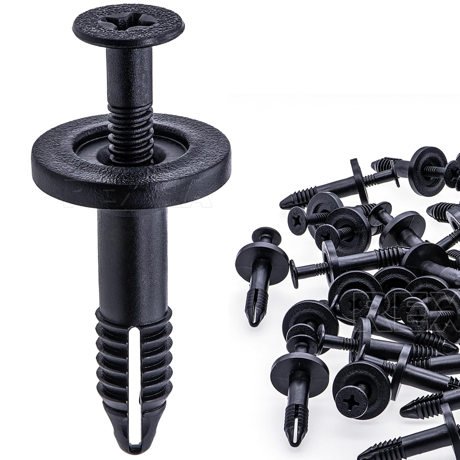 Amazon.com: Rexka 30pcs Trim Panel Retainer Clips Push Type Rivet for ...