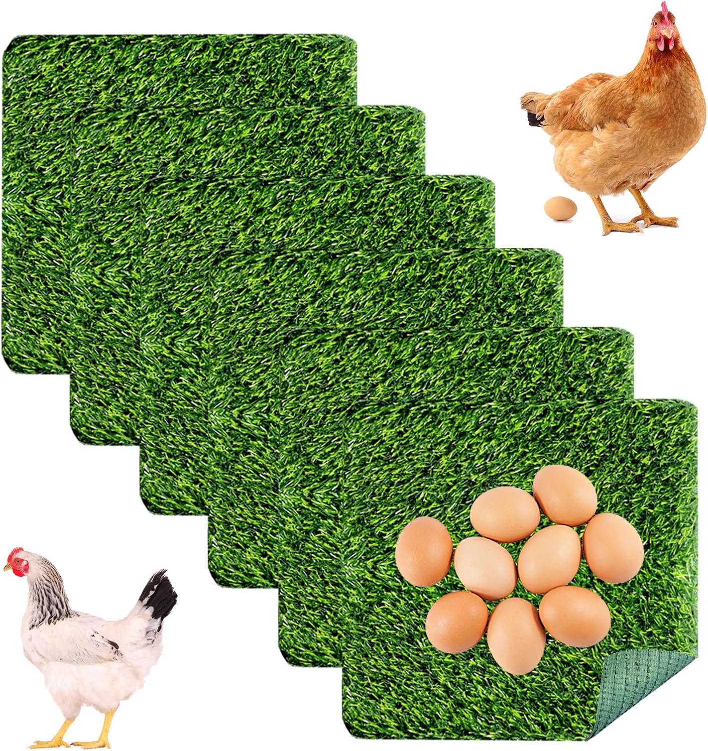 Amazon.com : VERAMI 6Pcs Chicken Nesting Pads for Laying Eggs,12" x 12 ...