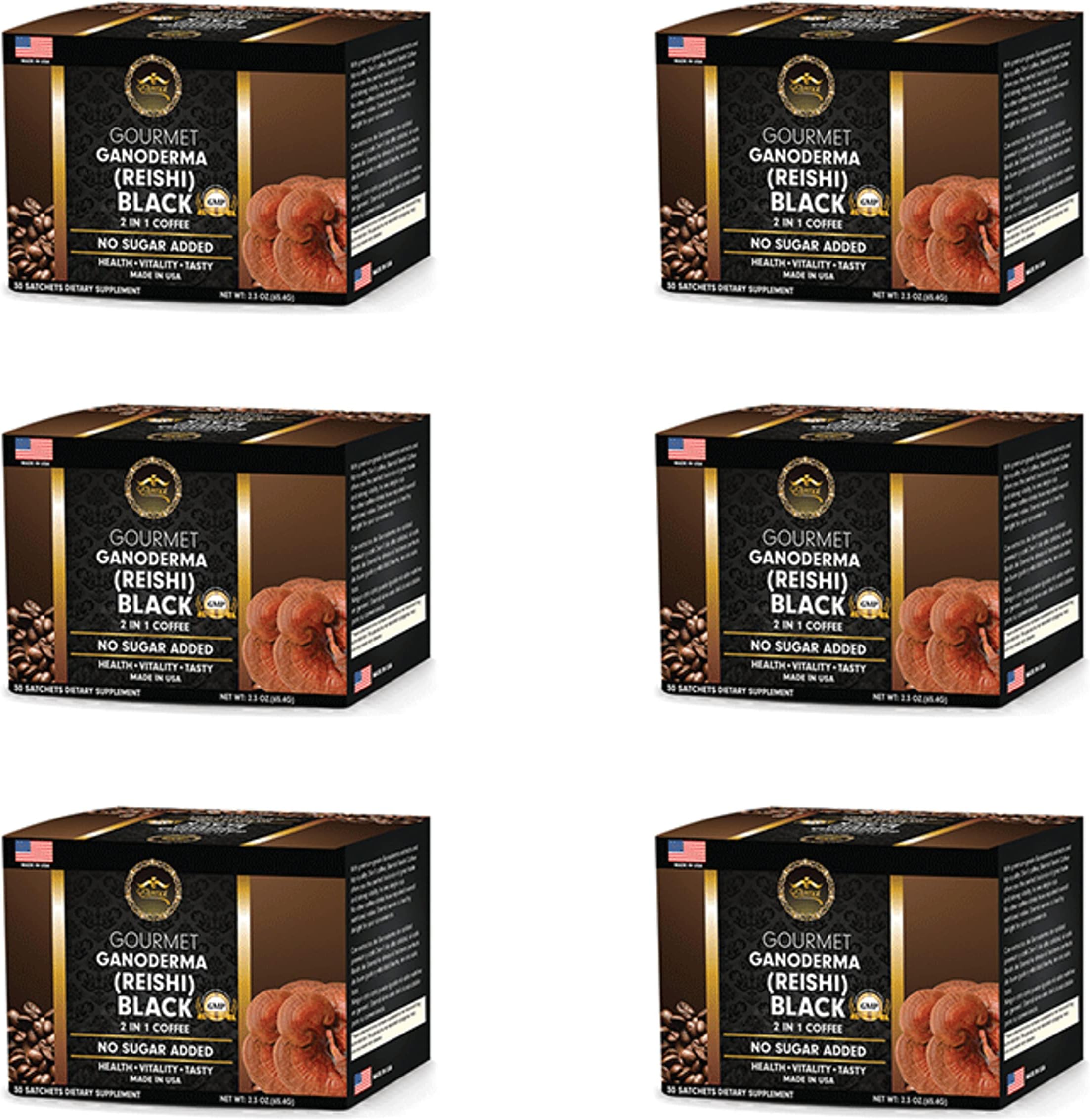 Amazon.com : Eternal Gourmet Ganoderma Black Coffee Made in USA Cafe ...