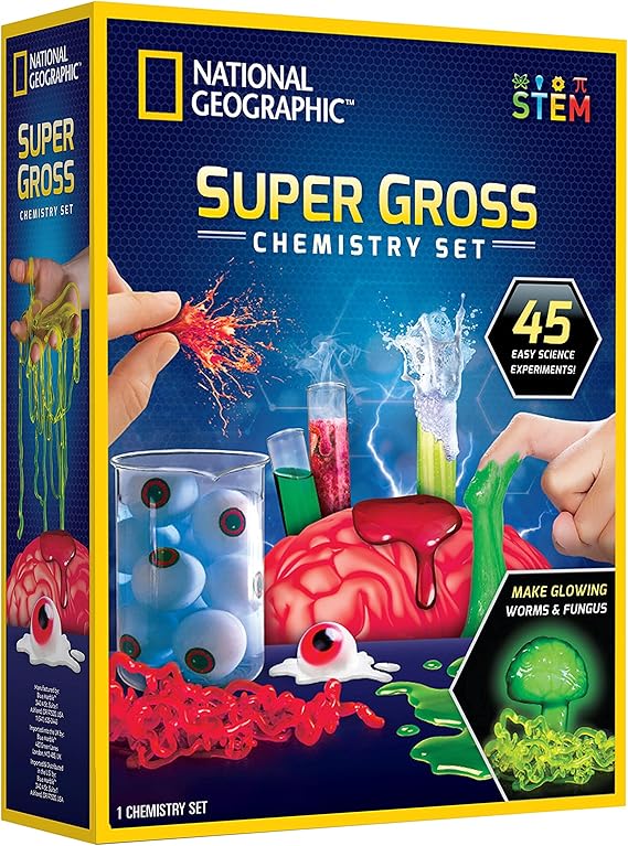 Amazon.com: NATIONAL GEOGRAPHIC Gross Science Kit - 45 Gross Science ...