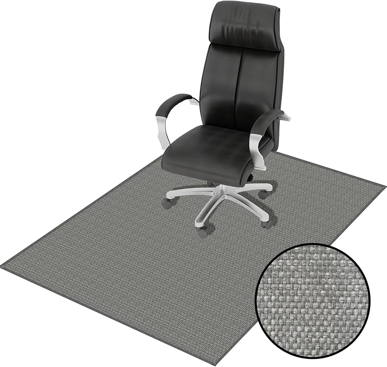 Amazon.com : Linen Office Chair Mat for Hardwood Floor, 48"x60" Desk ...