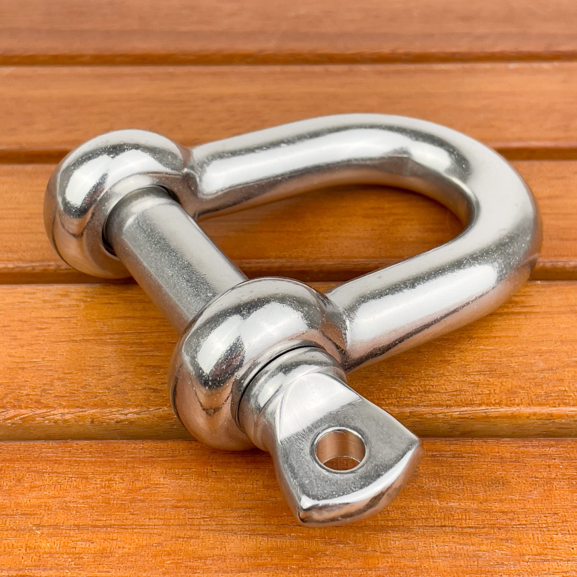 GATE14 Stainless Steel Shackle with Removable Screw Pin, D Shape, 16 mm ...