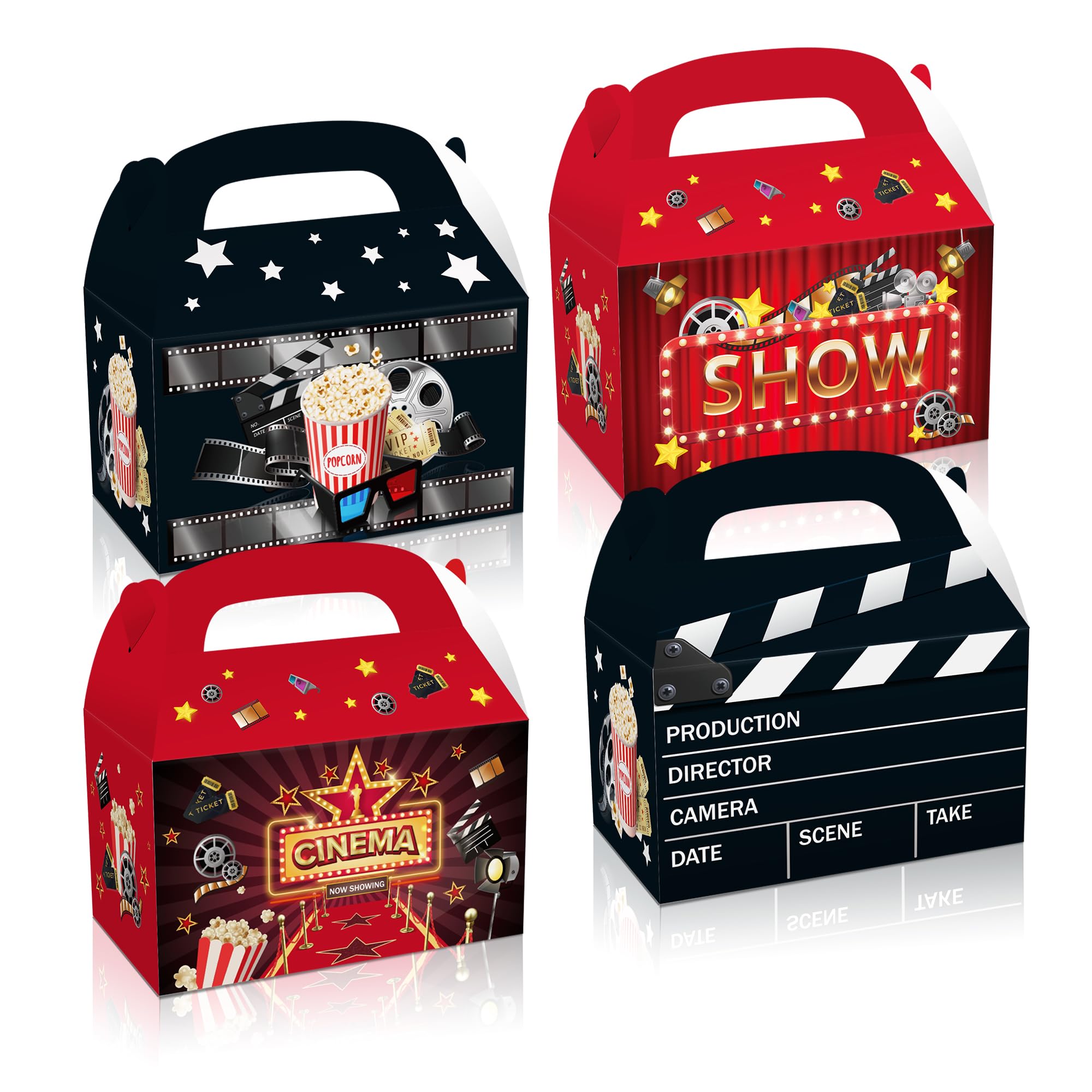 QYCX 12 Pcs Movie Gift Boxes Movie Candy Boxes Movie Night Candy Boxes ...