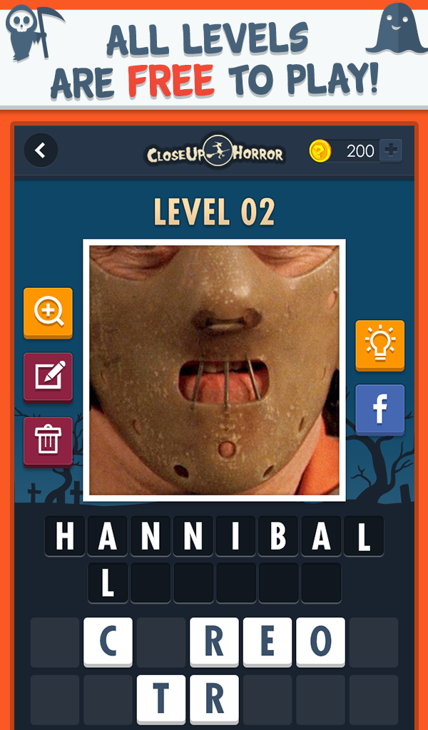 Close Up Horror Quiz: Guess character from his zoomed in photo! - App ...