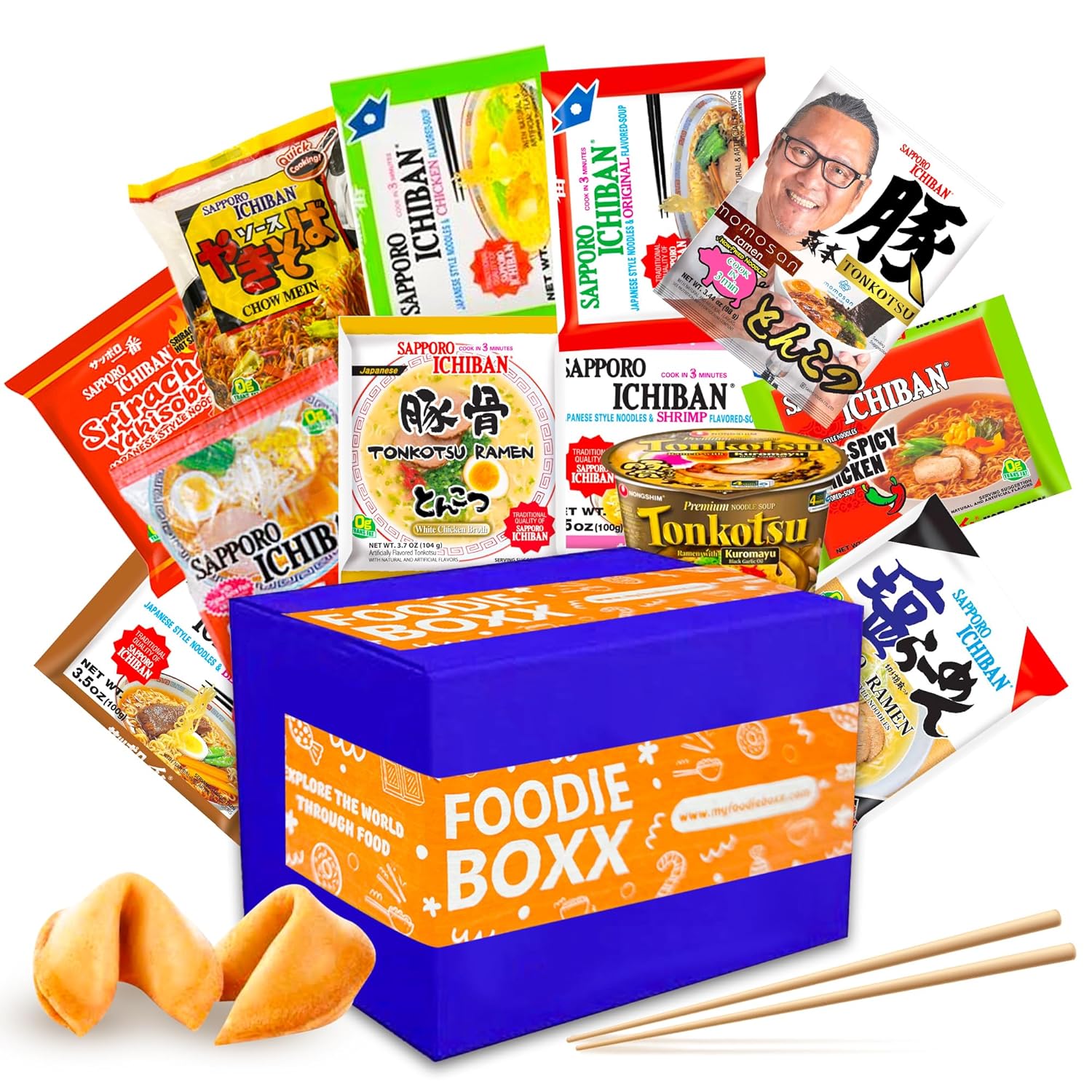 Amazon.com: Original Instant Ramen Noodles Variety Pack with 2 Fortune ...