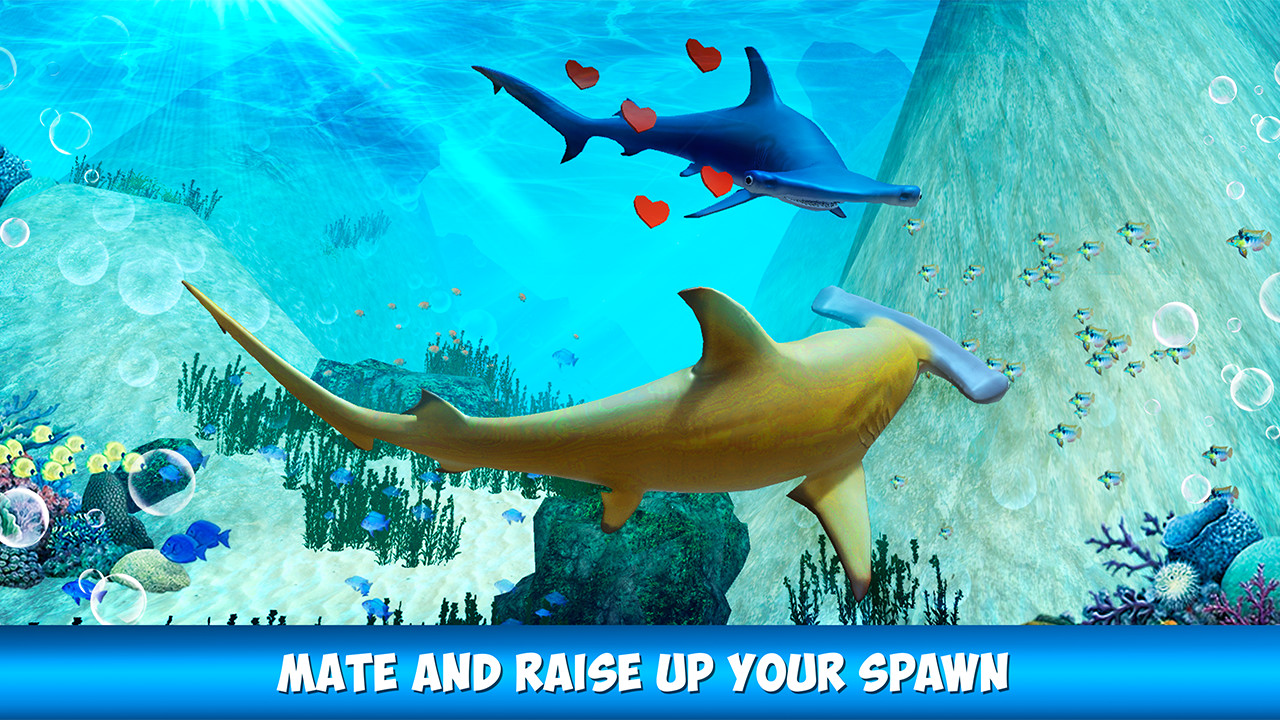 Sea Animal Simulator: Hammerhead Shark Game | Underwater Hunting ...