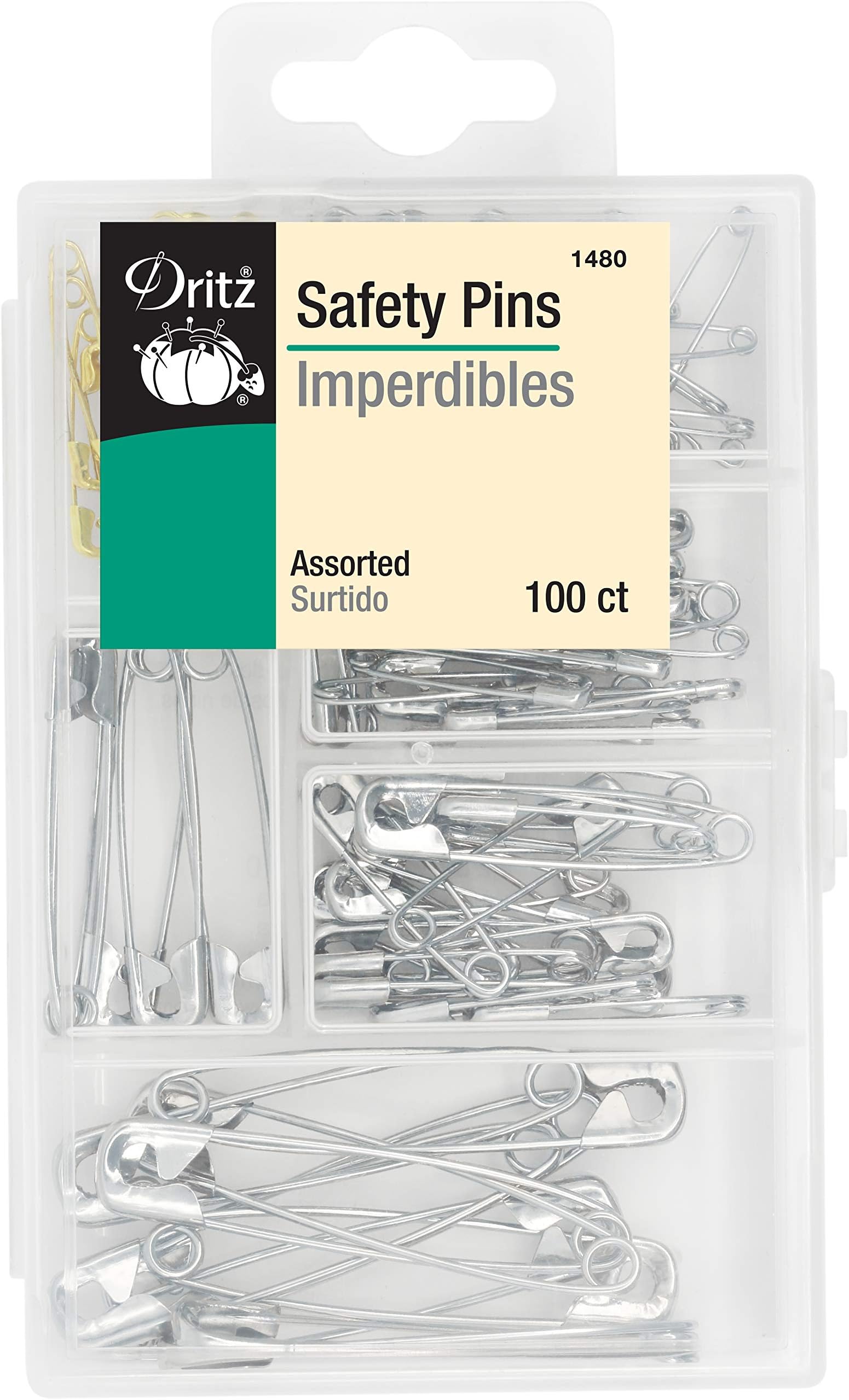 Amazon.com: Fiskars Assorted Safety Pins - Assorted 3-Size Safety Pin Set - Sewing Accessories ...