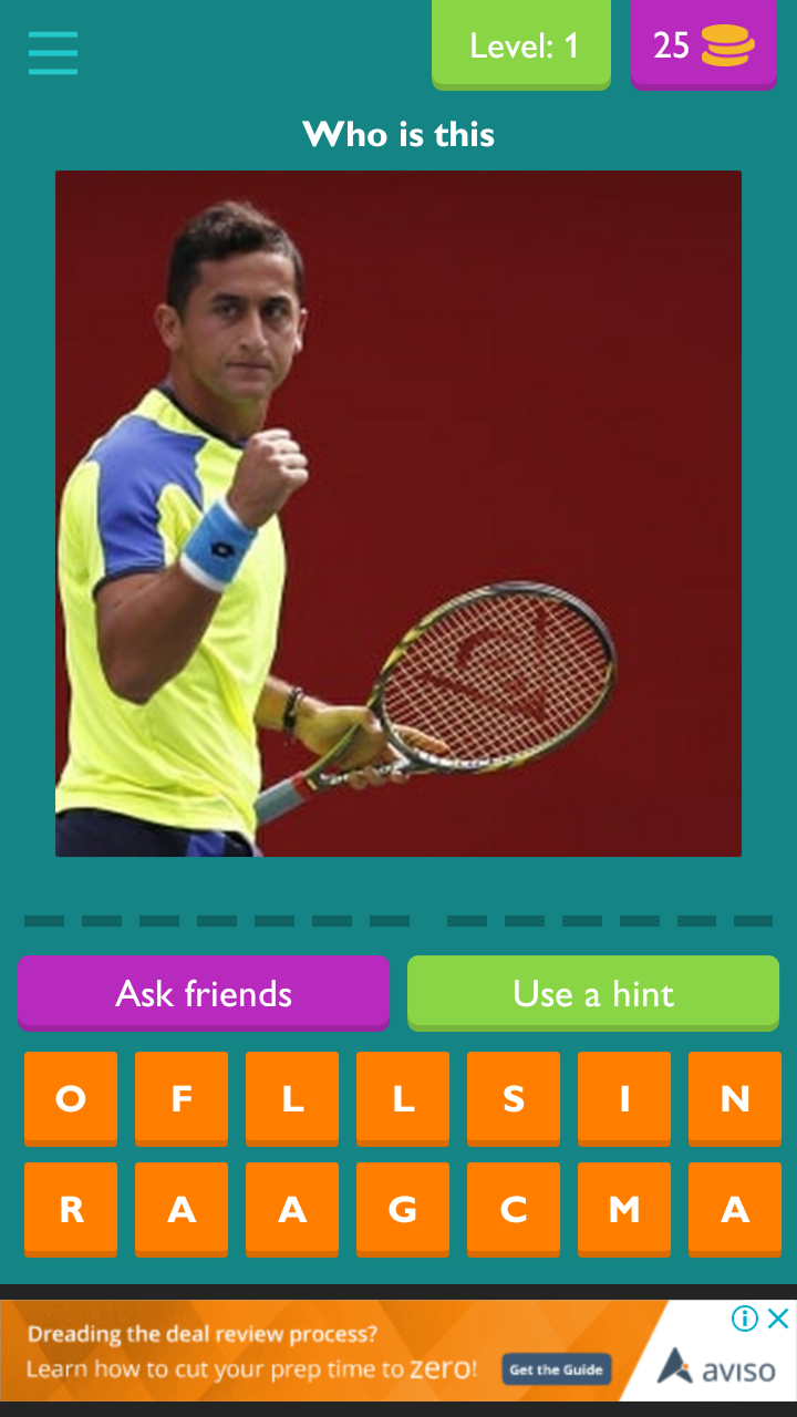 Tennis player quiz - App on Amazon Appstore
