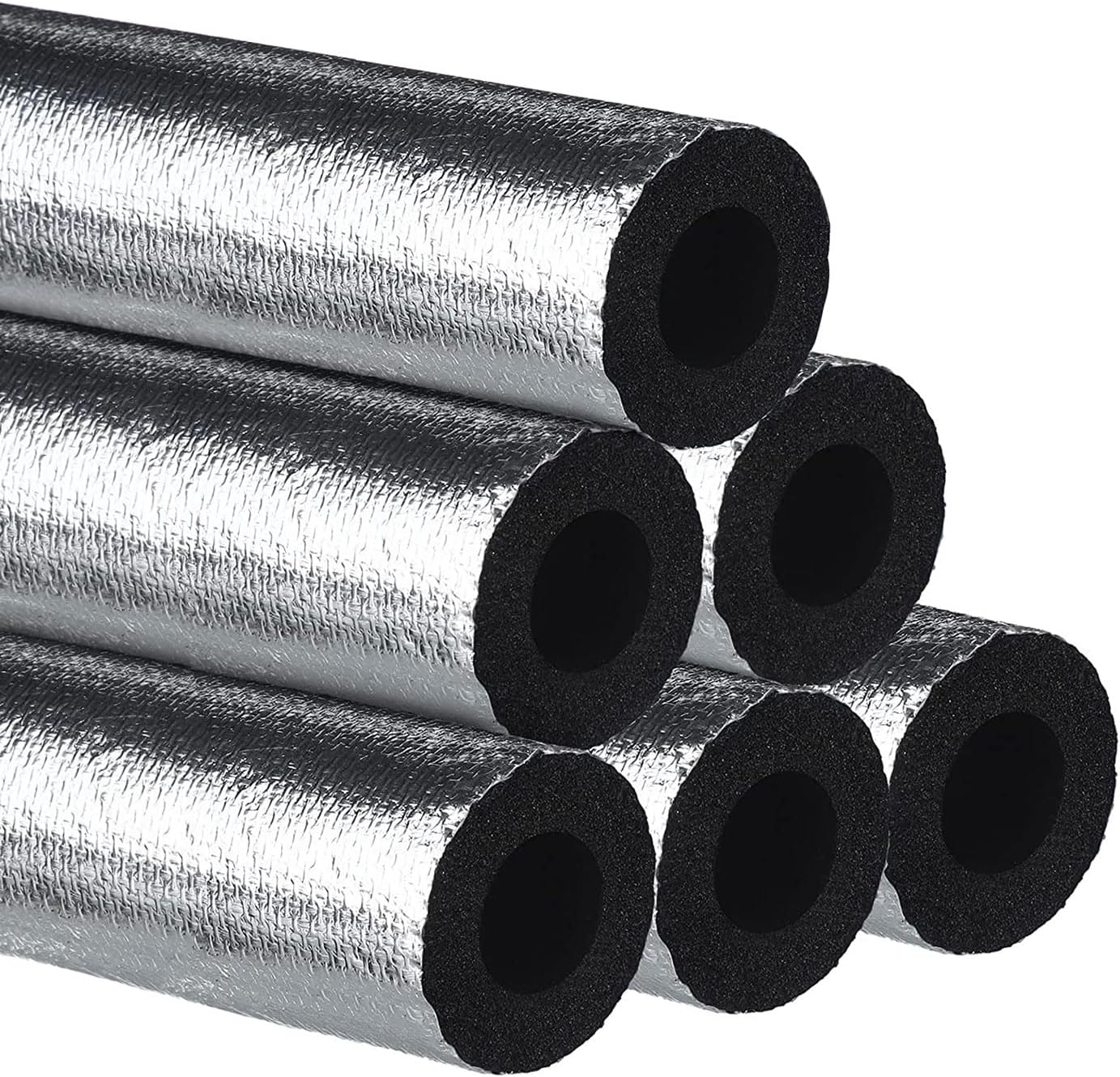 URBEST Pipe Insulation Tubing 1" x 3/8" Heat Preservation Insulated 6 ...