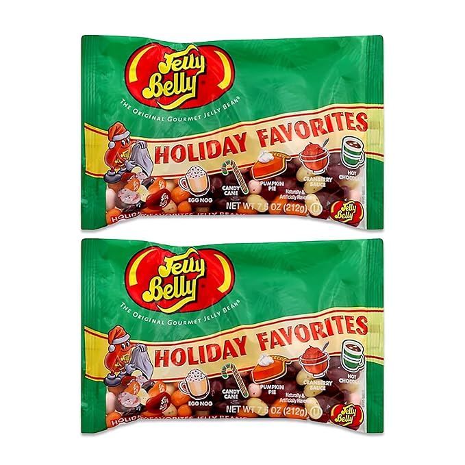 Amazon.com : Jelly Bean Holiday Favorites 2 x 7.5oz Bags of Christmas ...