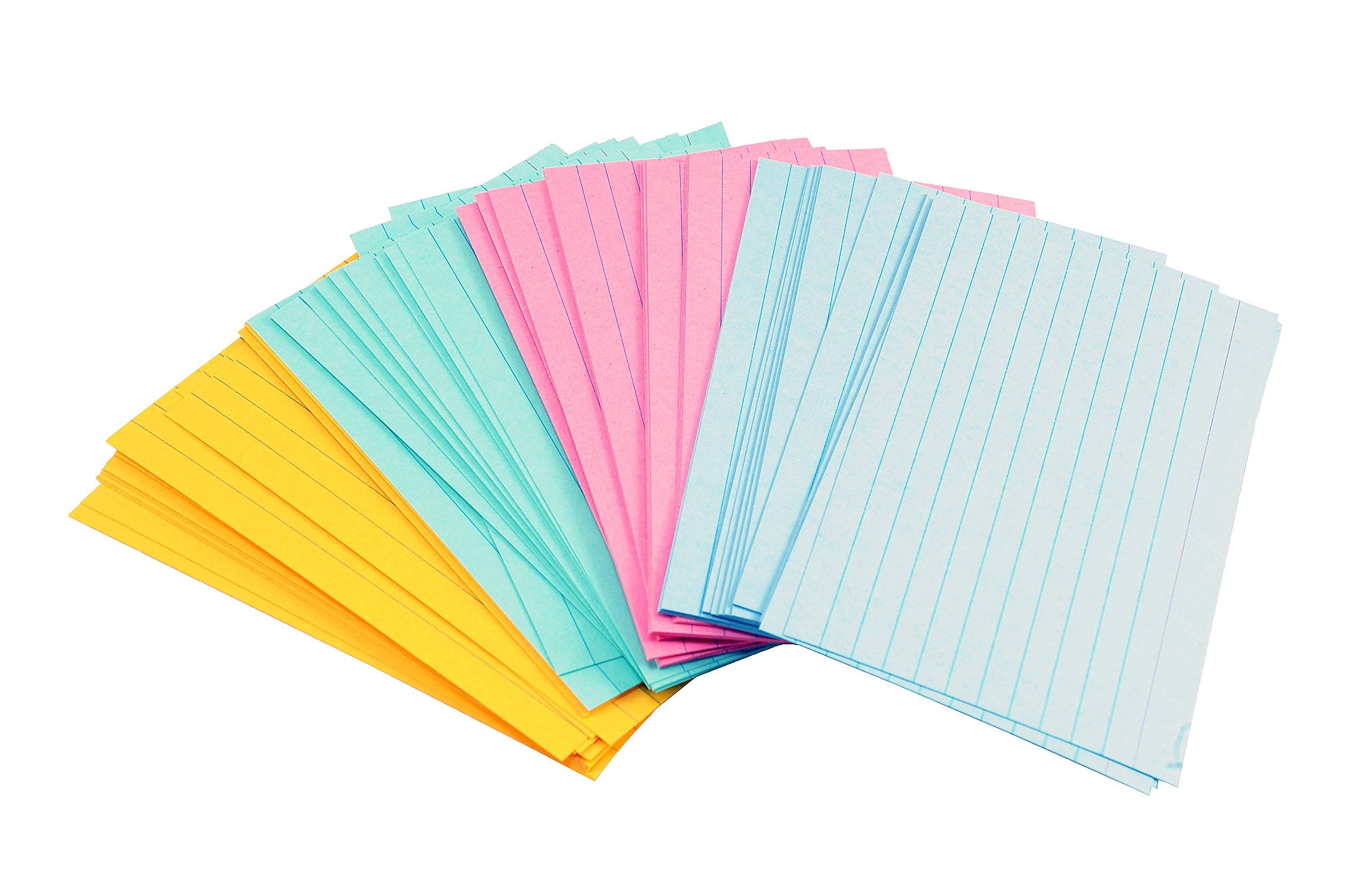 Colored 3 X 5 Index Cards BAZIC Ruled Color Coded Index Card 3" X 5"