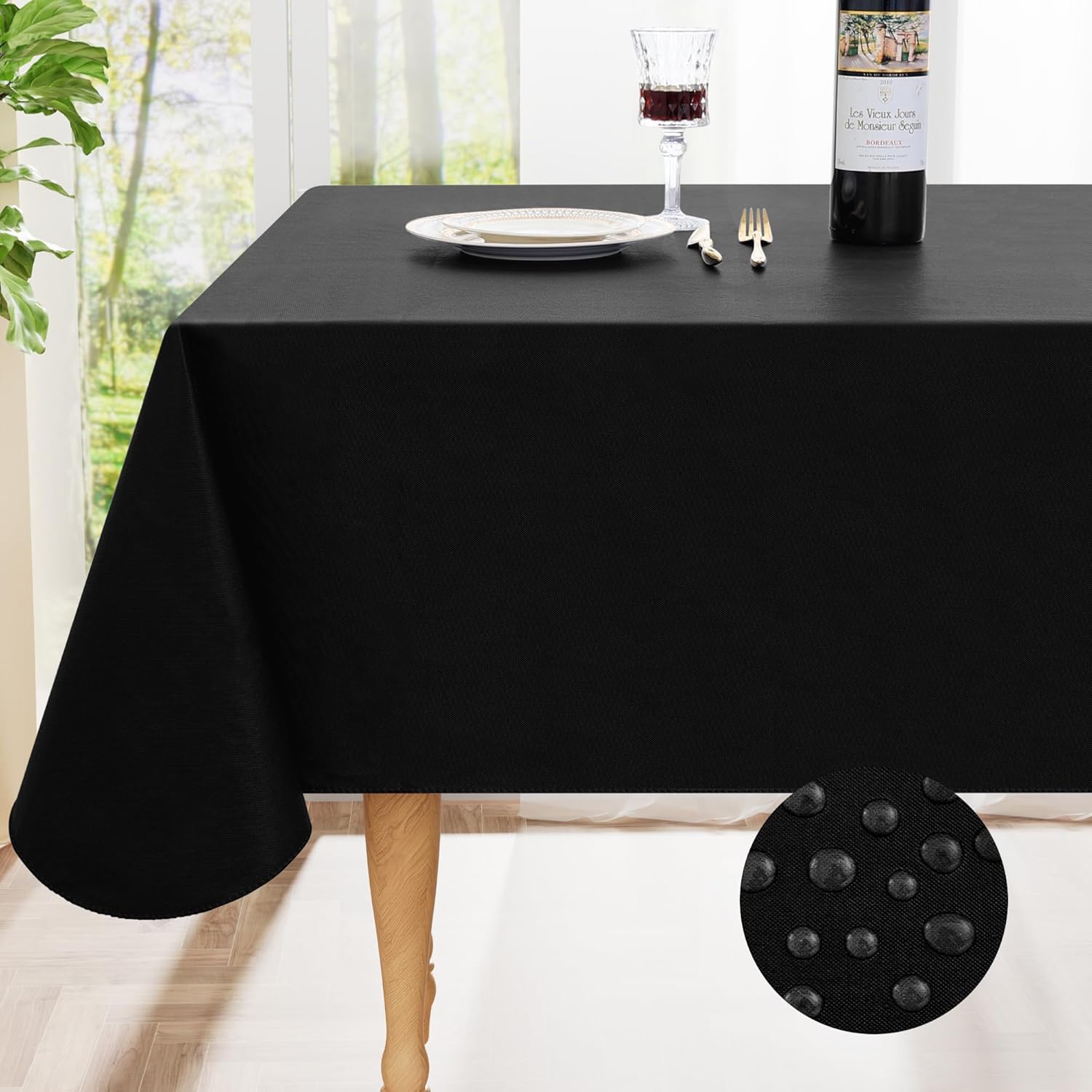 Amazon.com: smiry Rectangle Table Cloth 54x78 Inch, Waterproof Vinyl ...