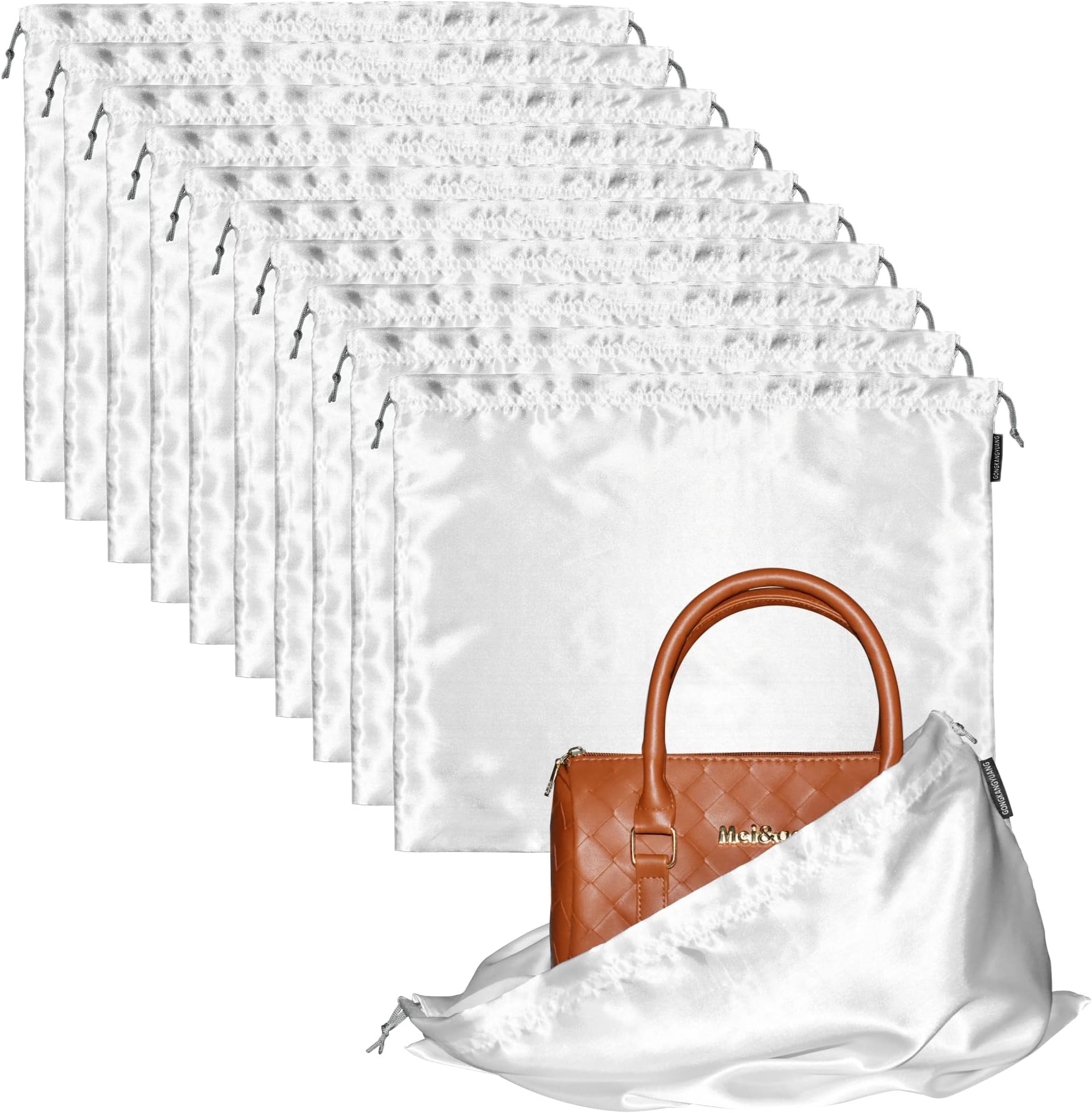 Amazon.com | Shappy 12 Pcs Dustproof Drawstring Bags Dust Bags Covers ...