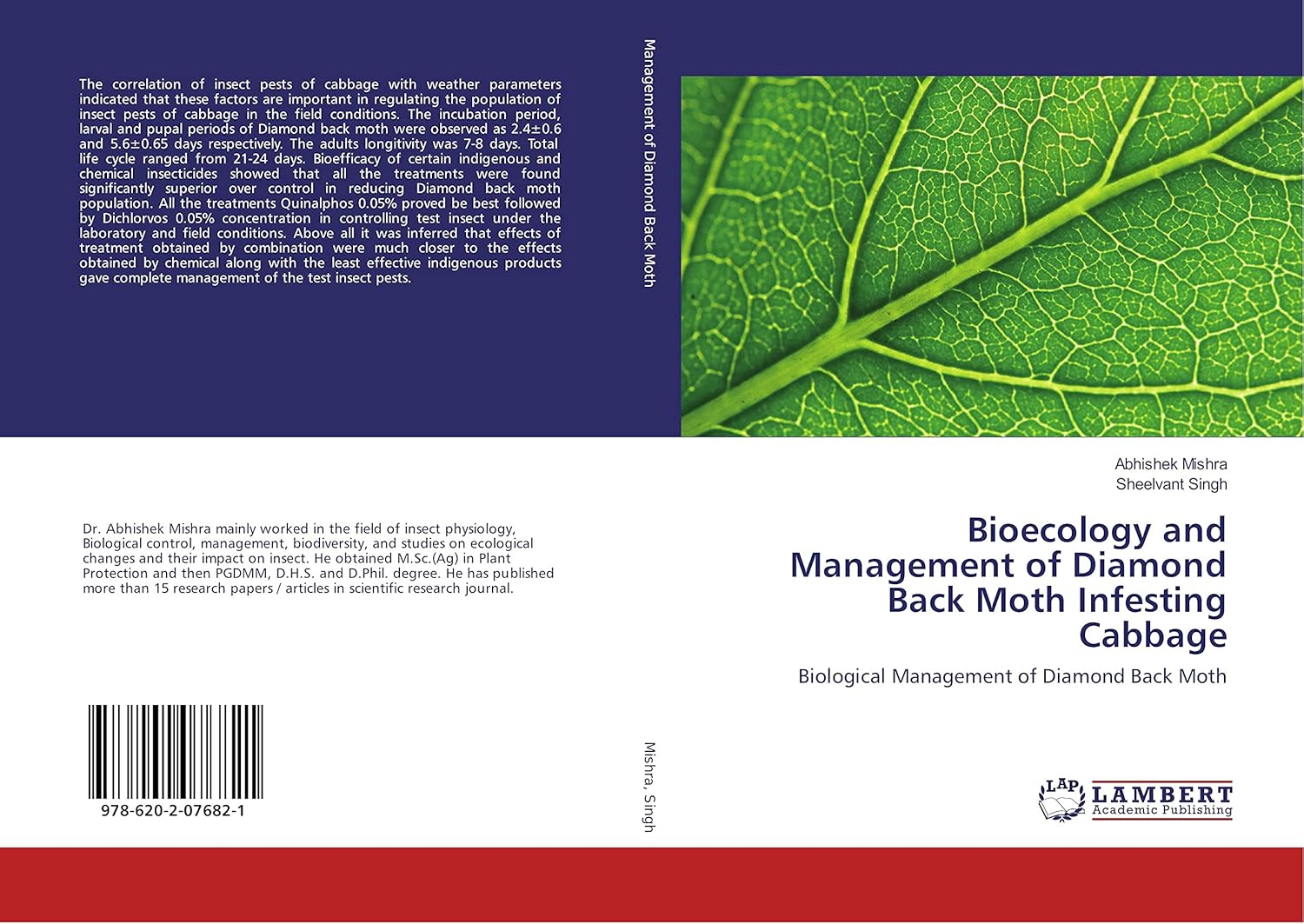 Bioecology and Management of Diamond Back Moth Infesting Cabbage ...