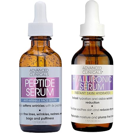 Amazon.com: Advanced Clinicals Hyaluronic Acid Face Serum Skin Care Facial Moisturizer To ...