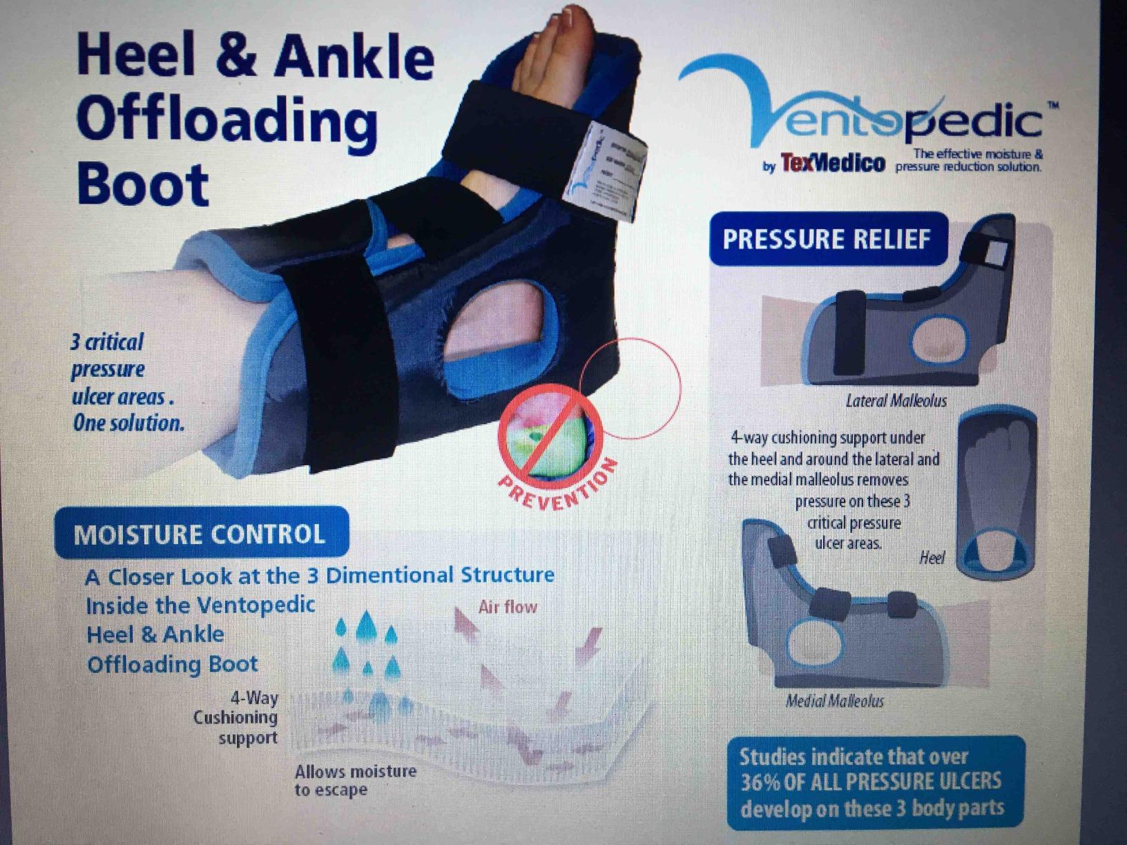 Amazon.com: Ventopedic Heel & Ankle Offloading Boot (Size=Bariatric ...