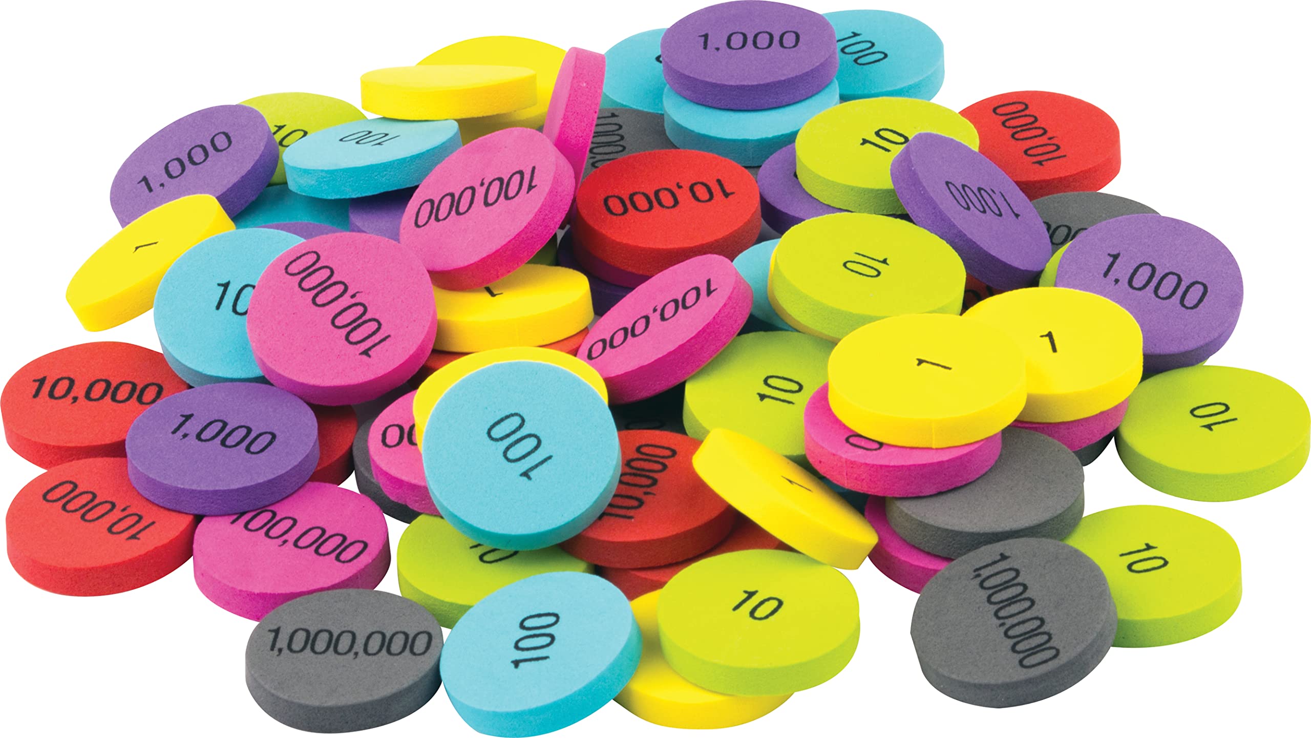 Amazon.com: Teacher Created Resources Foam Place Value Disks (20715 ...
