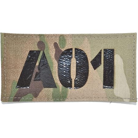 Amazon.com: 2 Pack Custom 3.5x2 inch Infrared IR Call Sign Laser Cut Patch IR Flag Patch ...