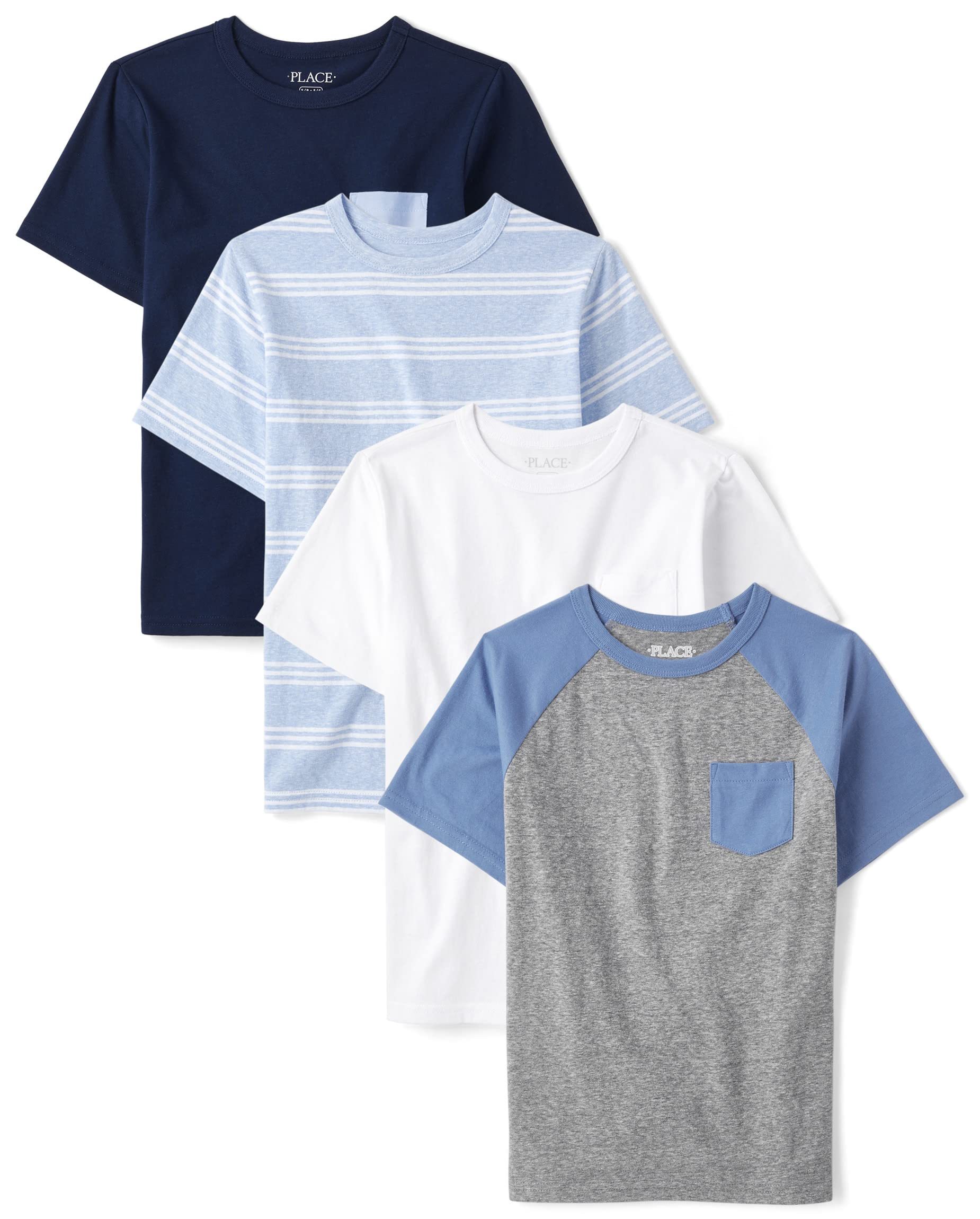 Amazon.com: The Children's Place Boys' Short Sleeve Layering Tees ...