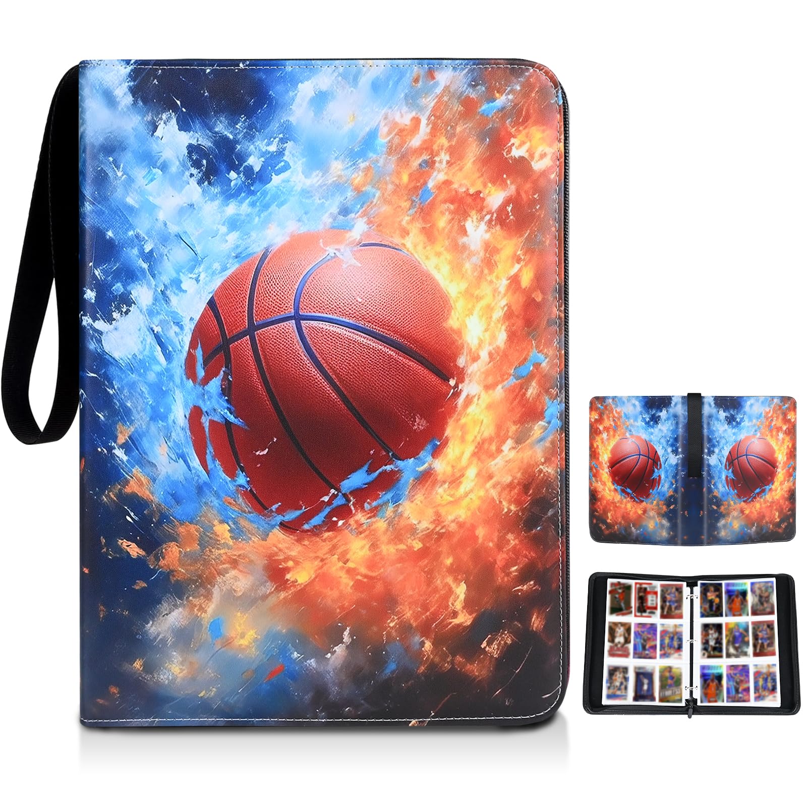 Amazon.com: Basketball Card Binder 900 Pockets - Trading Card Binder 9 ...