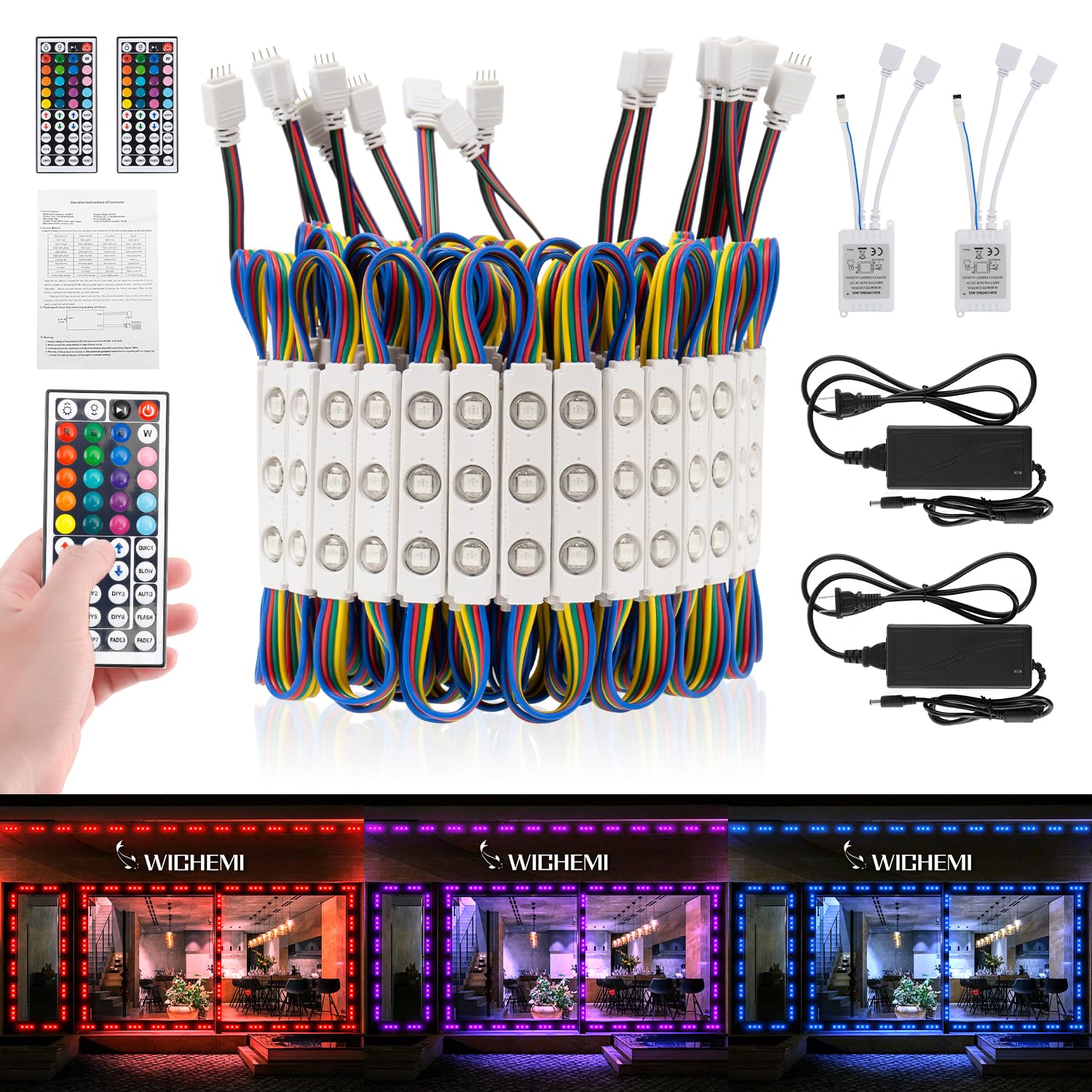 Snapklik.com : 80FT LED Lights For Store Front Window LED Lights For ...