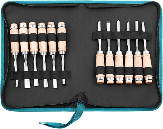 Monkey King Bar-12pcs Wood Carving Chisel Set- Sharp Woodworking Tools ...