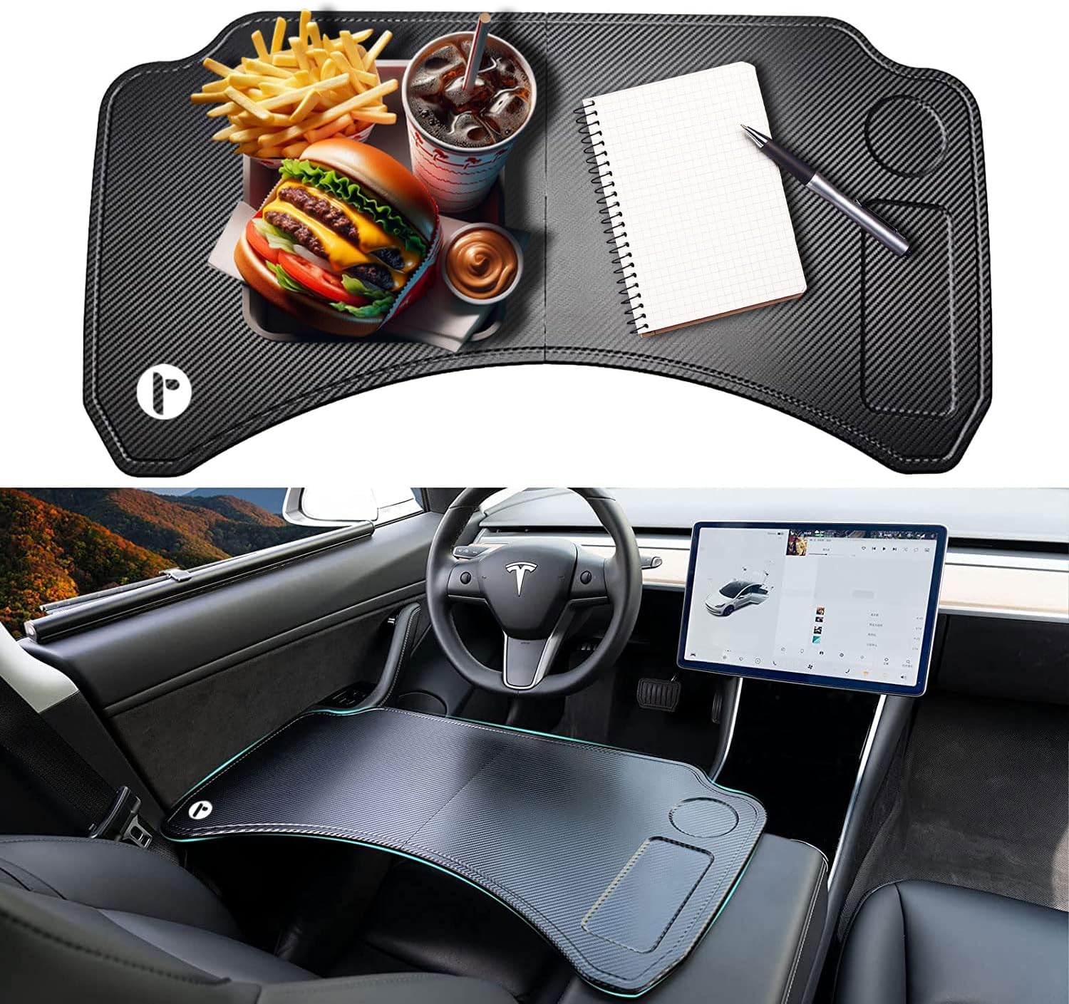 Amazon.com: CYBERDESK: Portable Car Table for Tesla Model 3 X Y ...