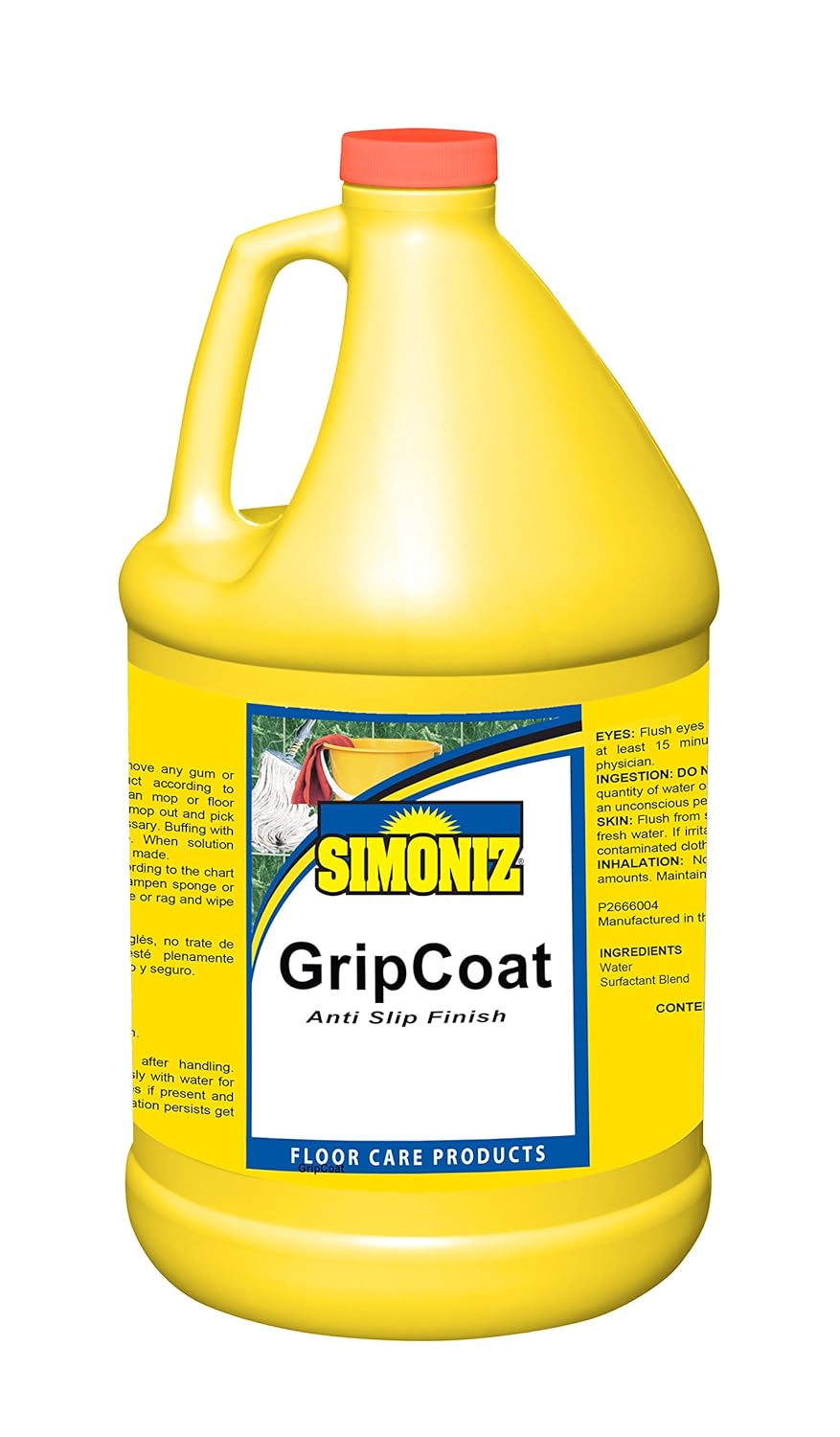 Simoniz G0001004 Gripcoat Anti Slip Finish/Sealer, 4-1 gal Bottles per Case, (Pack of 4): Amazon ...
