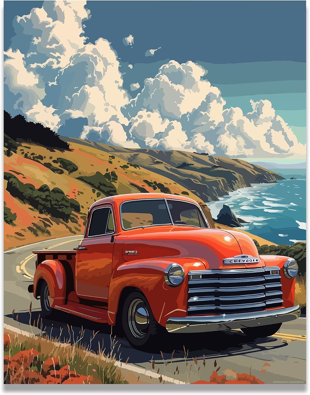 Amazon.com: Inspirational Wall Art Co. - Mighty | Chevy Truck Poster ...