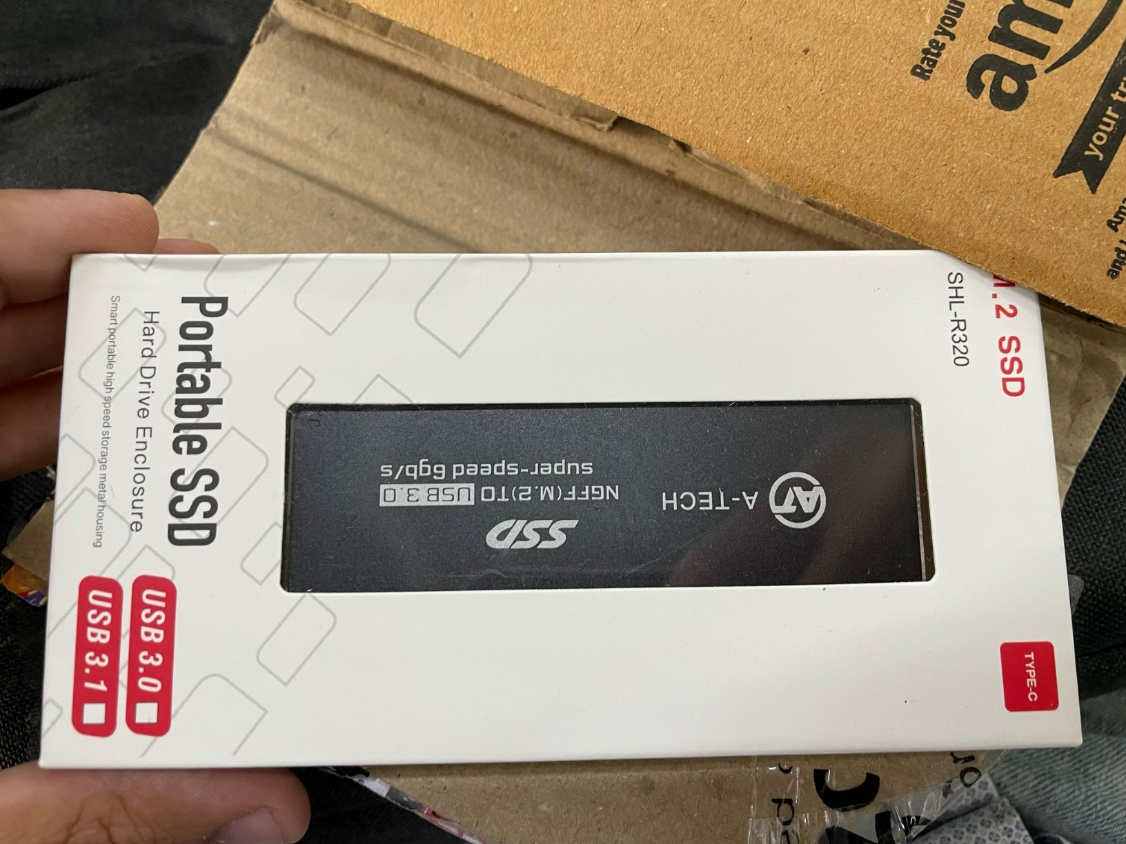 CARE CASE® Mini M.2 NVME SSD Enclosure Push-Open Aluminum NVME External ...