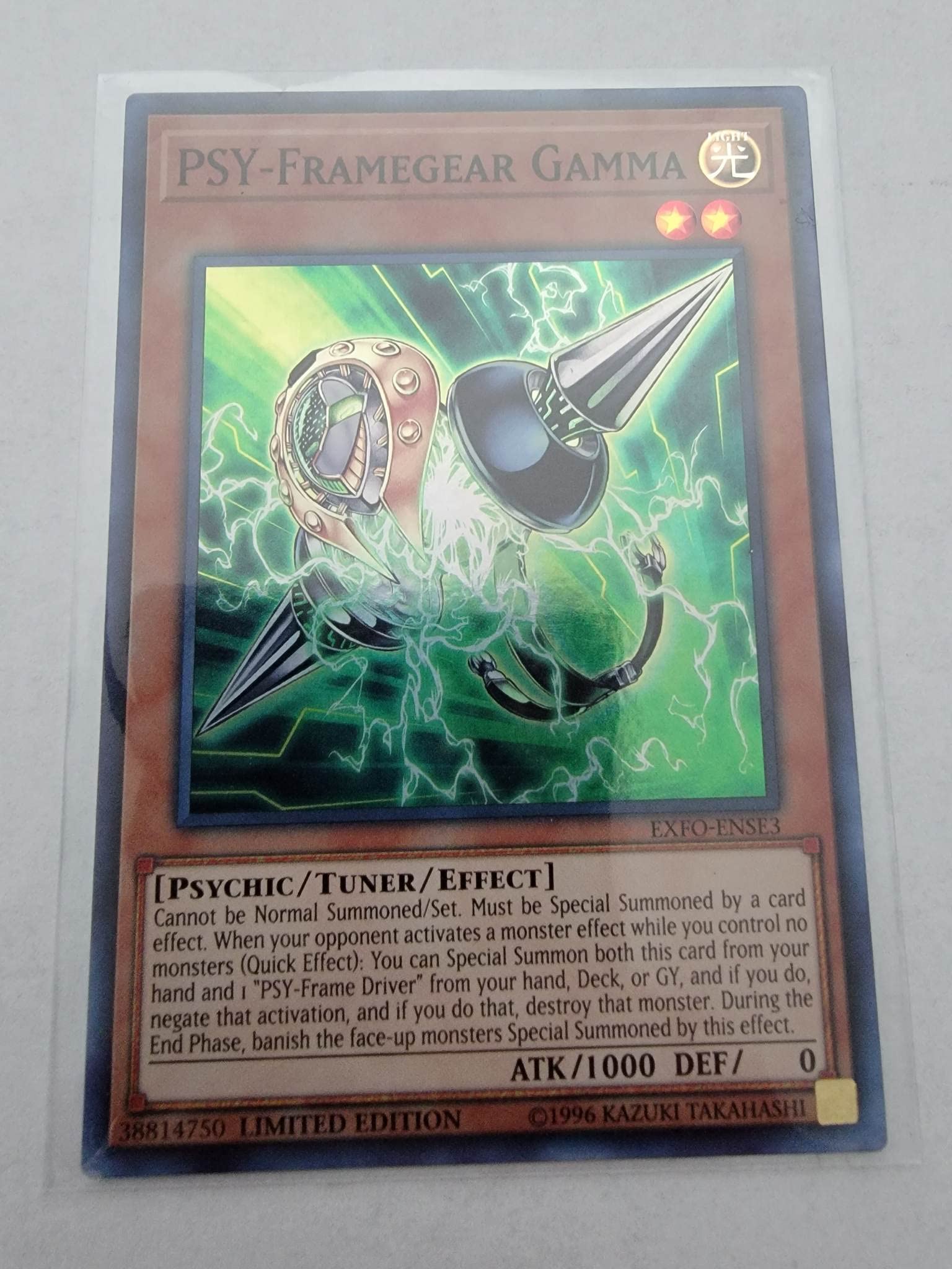 Yugioh Psyframegear Gamma Exfoense3 Super Rare Psy Framegear Gamma