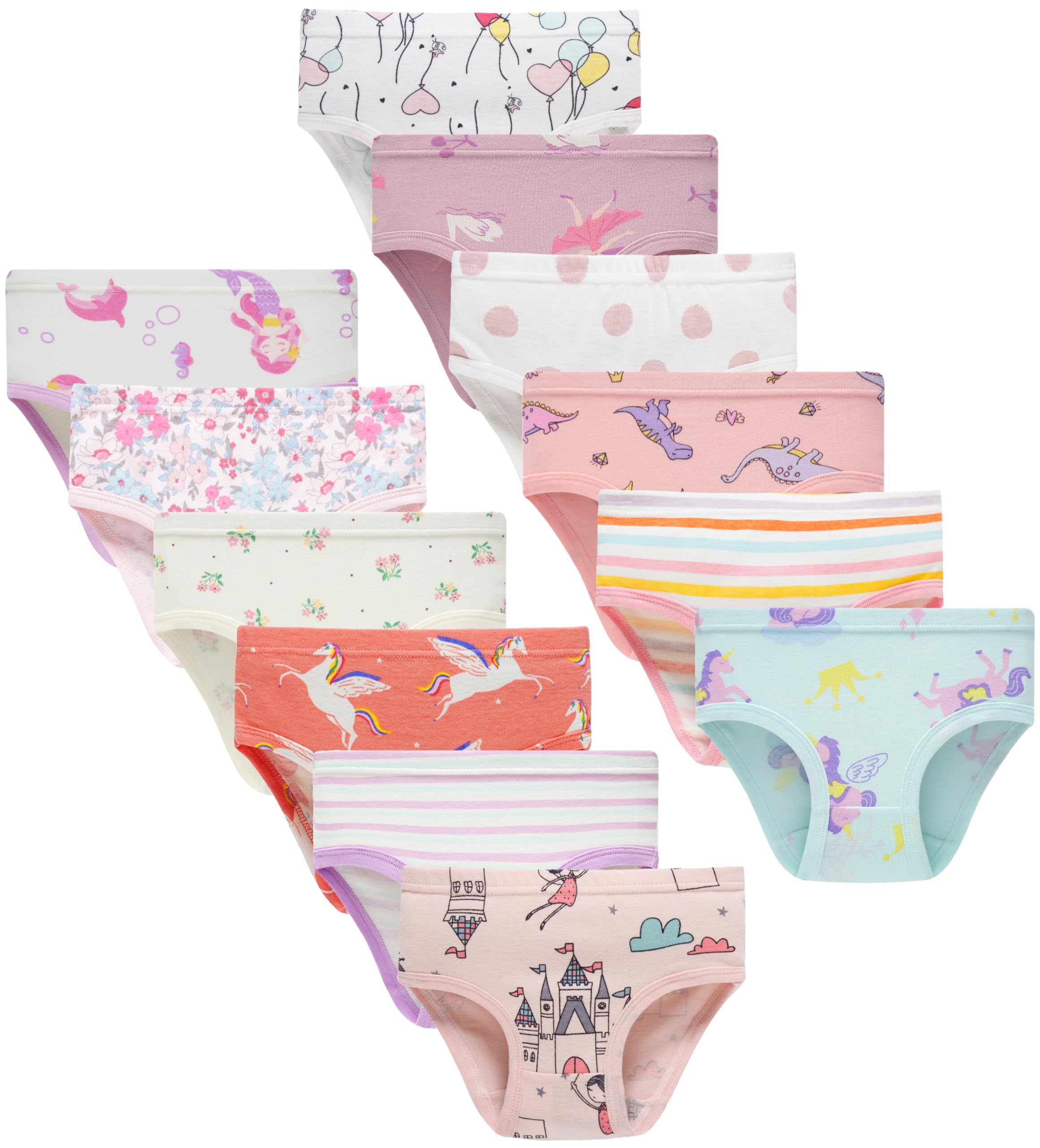 Snapklik.com : Little Kids Underwear Gilrs Soft Panties Castle Girl ...