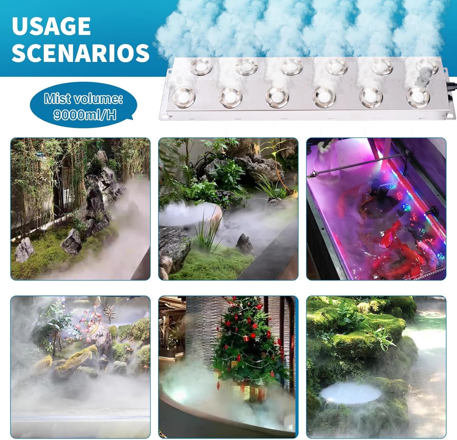 Ultrasonic Fogger Mist Maker 12 Head Ultrasonic Philippines | Ubuy