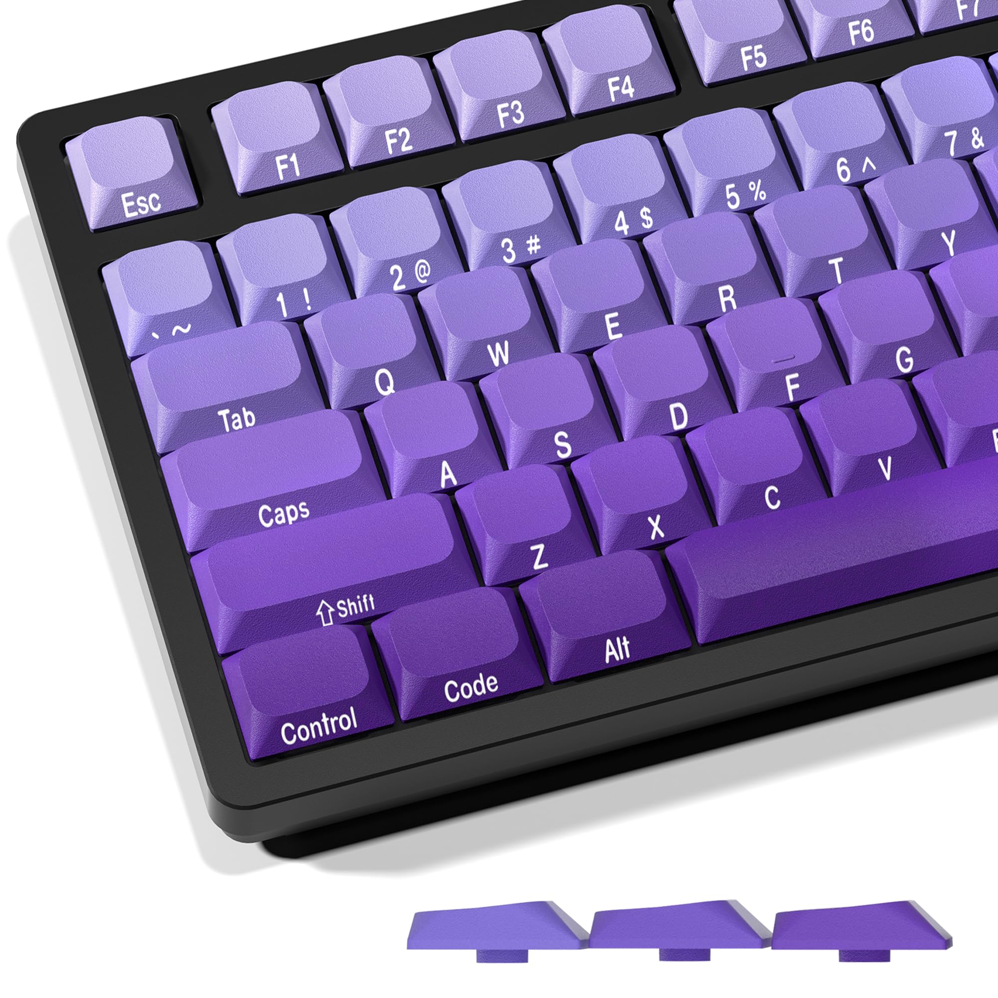 Amazon.com: OHY Purple Keycaps - XVX Low Profile Side Printed Keycaps ...